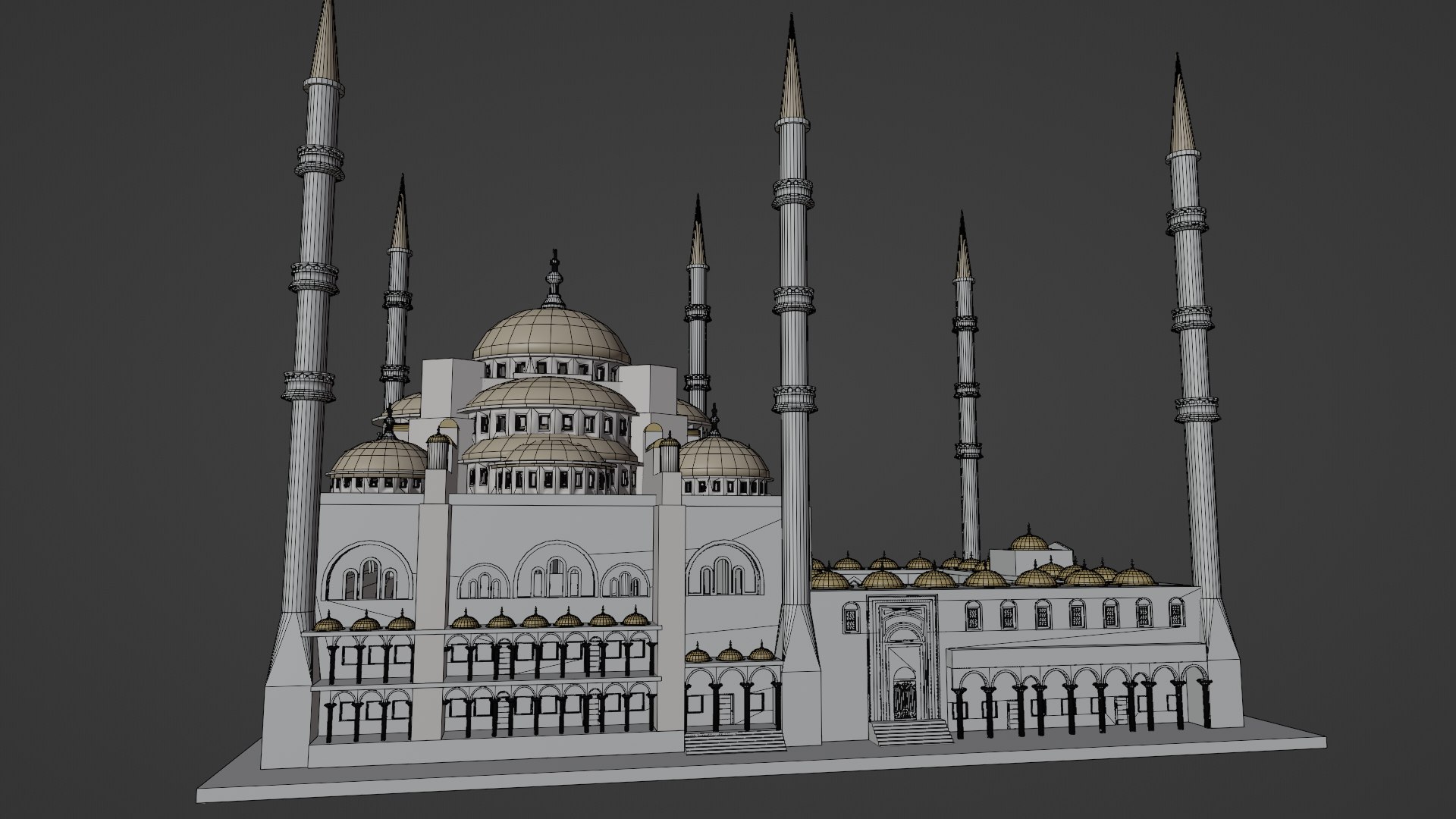 3D Mosque model - TurboSquid 2077599