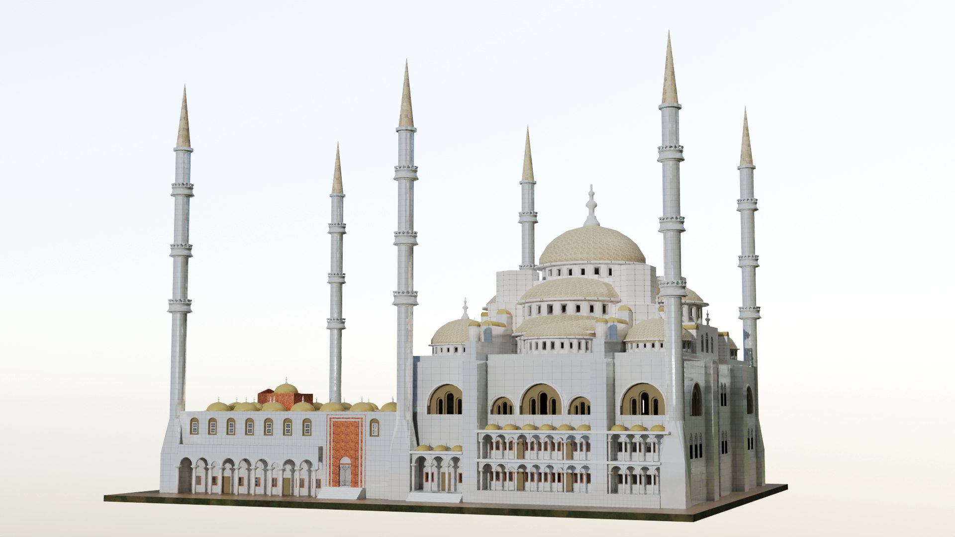 3D Mosque model - TurboSquid 2077599