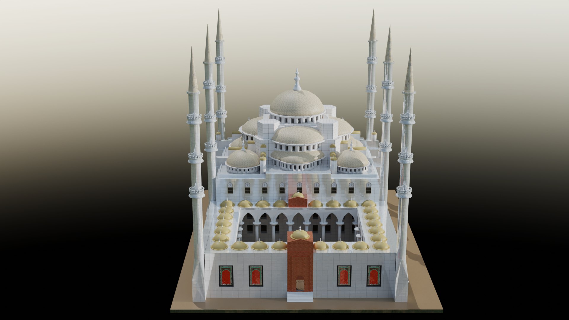 3D Mosque model - TurboSquid 2077599