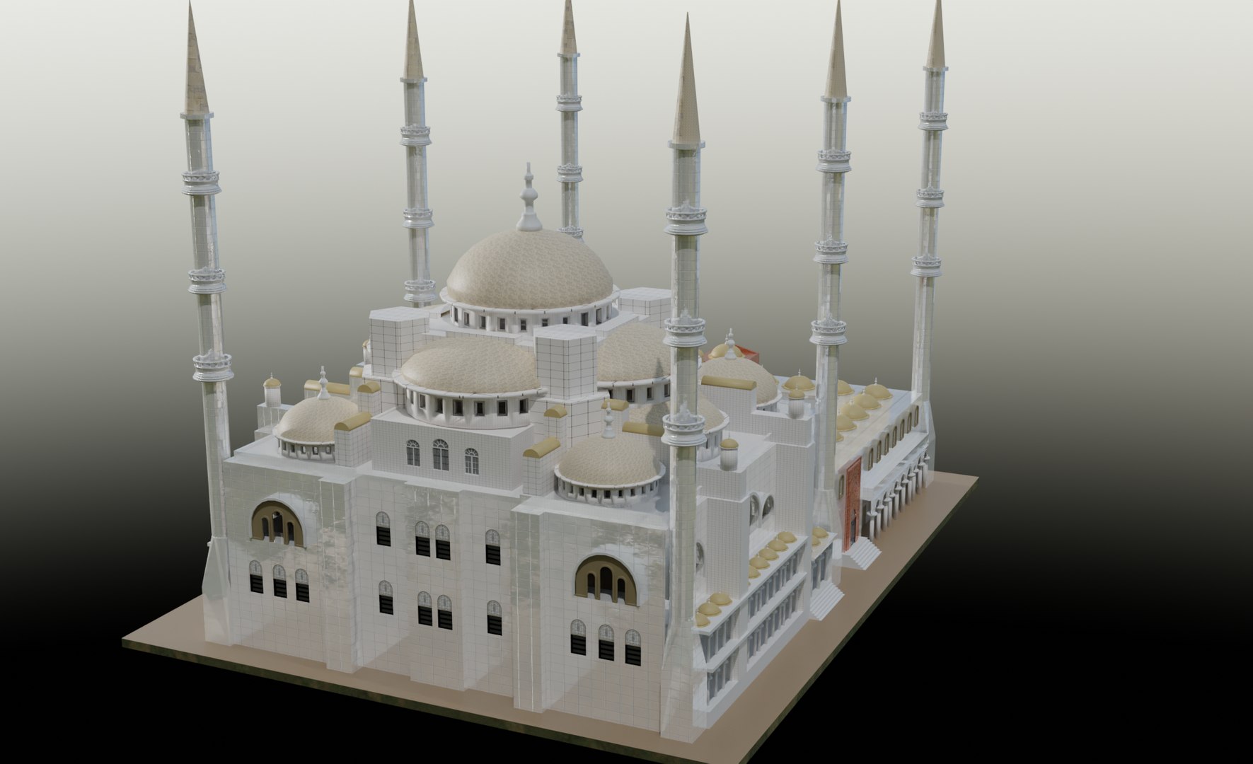 3D Mosque model - TurboSquid 2077599