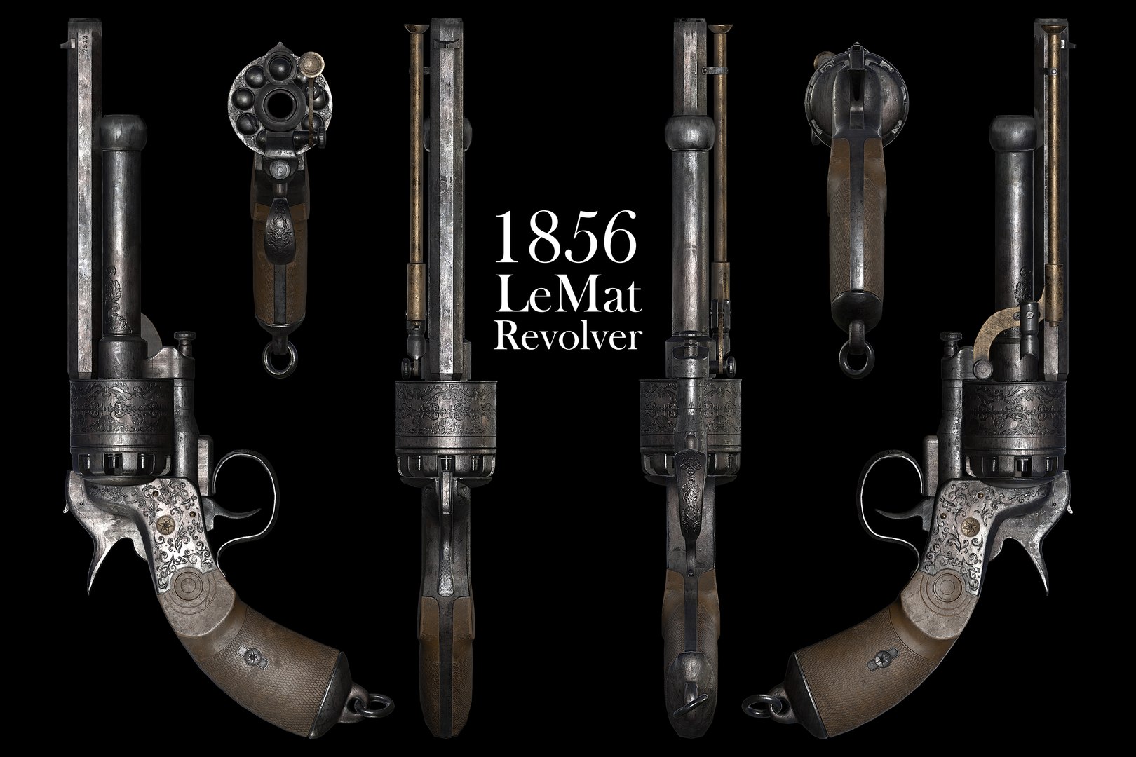 LeMat Revolver3D模型 - TurboSquid 1953541