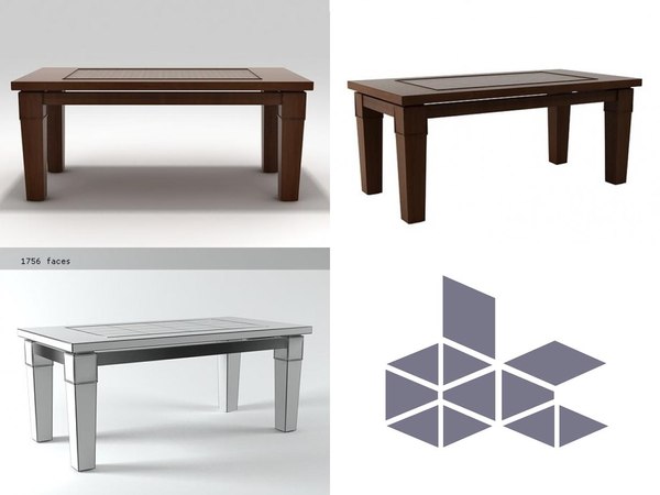 Coco table 3D model - TurboSquid 1185099