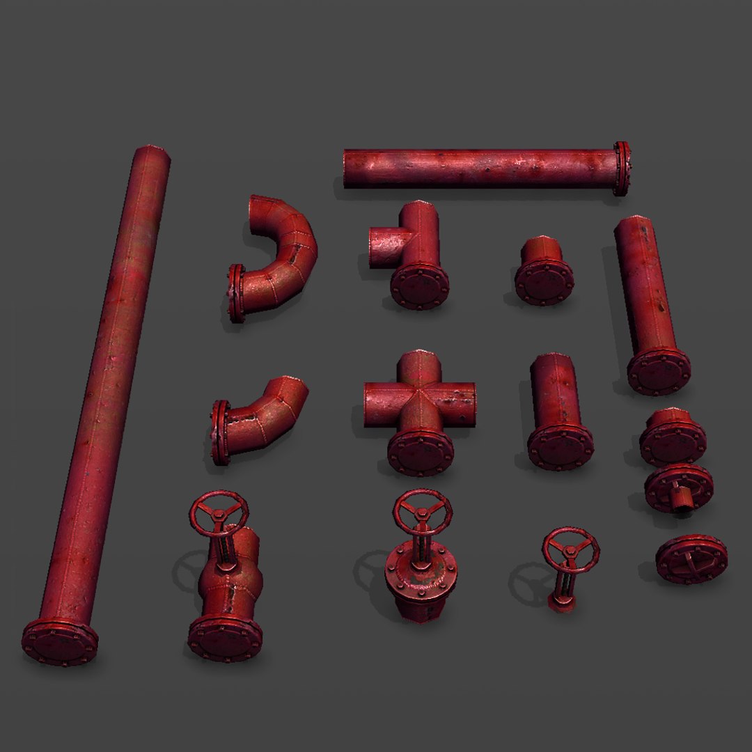 maya modular pipe set
