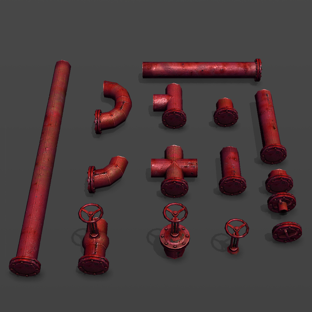 maya modular pipe set
