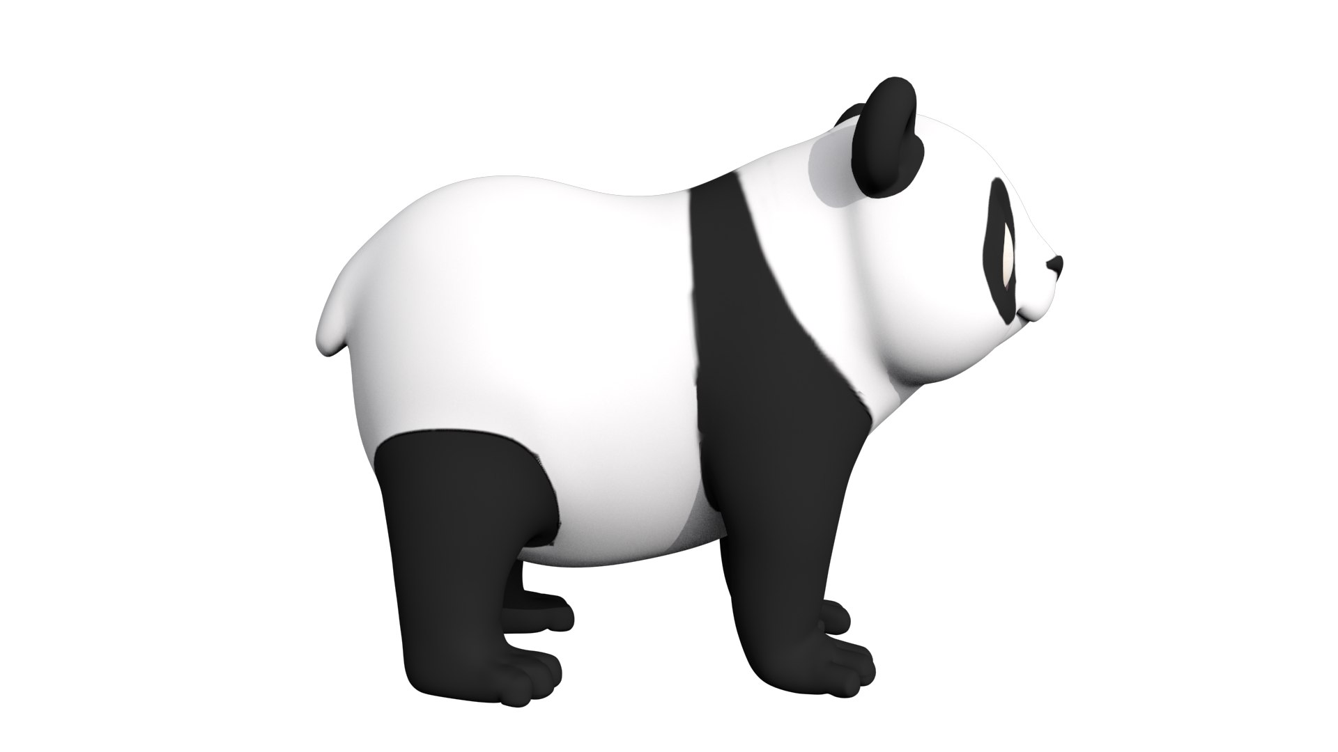 Cartoon Panda 3D Model - TurboSquid 2423403