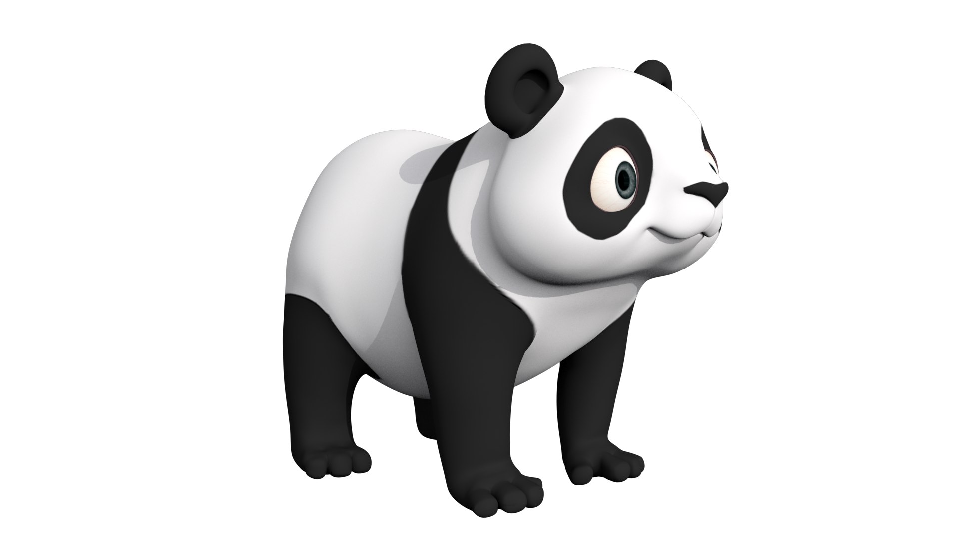 Cartoon Panda 3D Model - TurboSquid 2423403