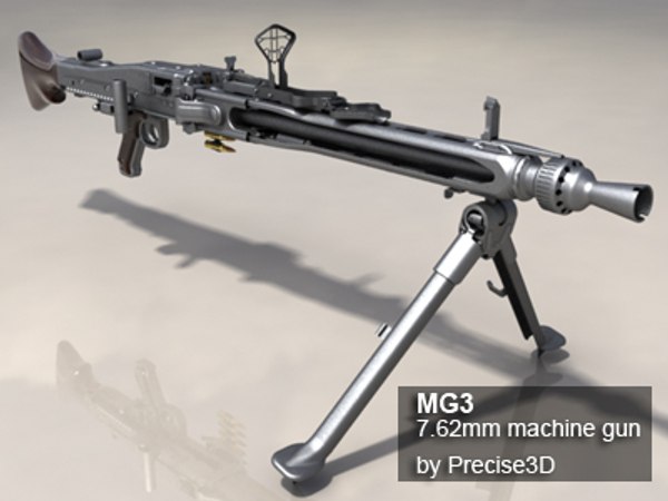 3d german mg3 machine gun model