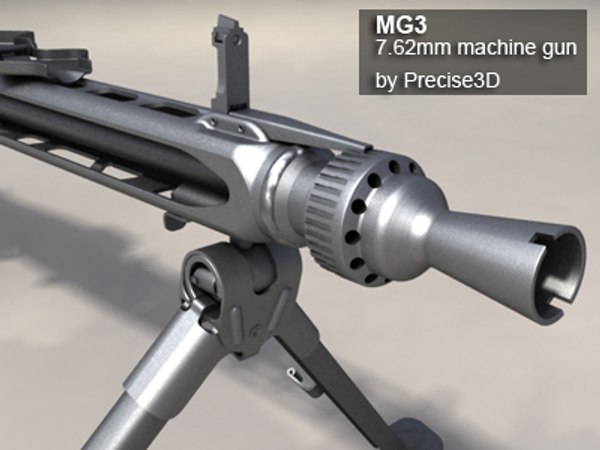3d german mg3 machine gun model