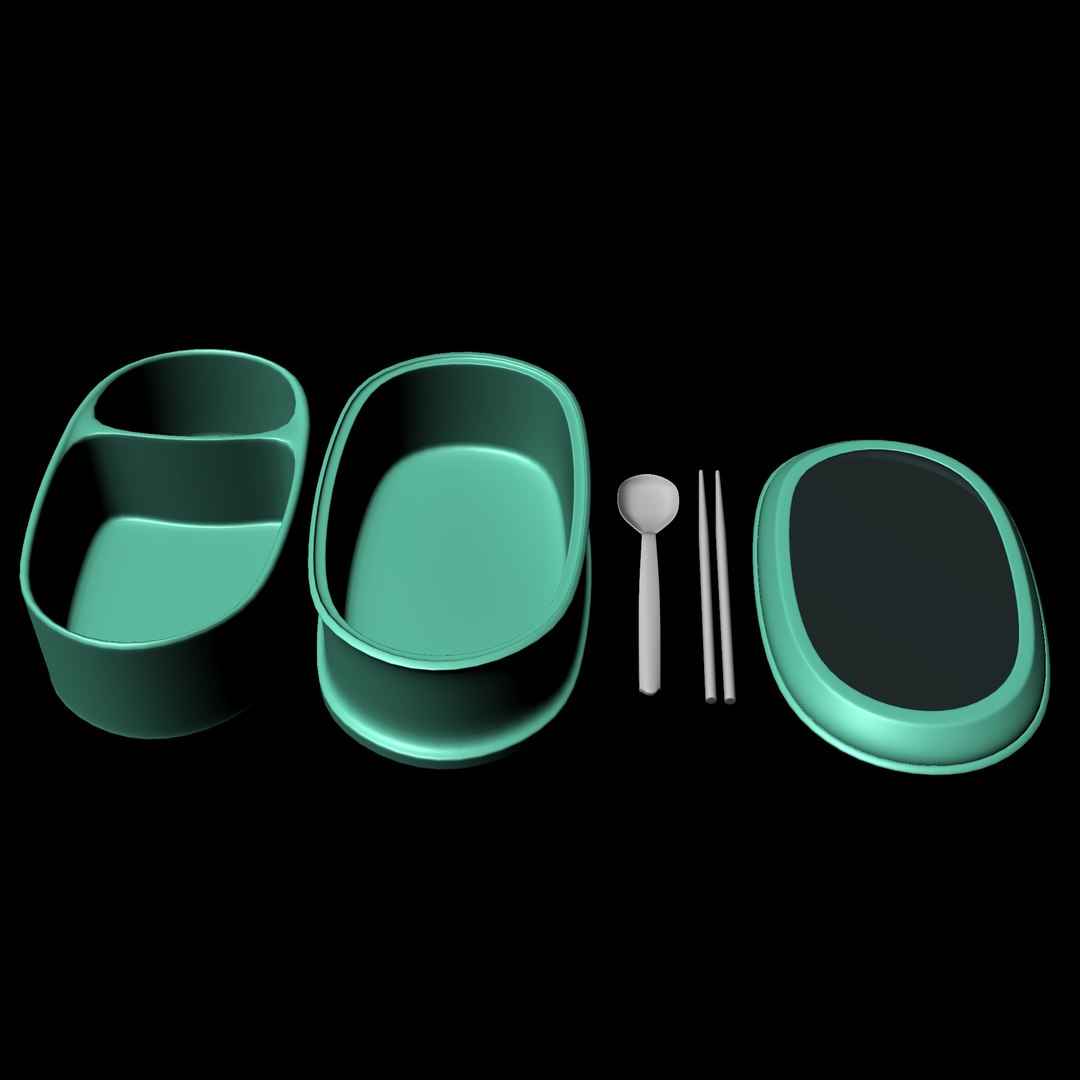 3D lunch boxes - TurboSquid 1644094