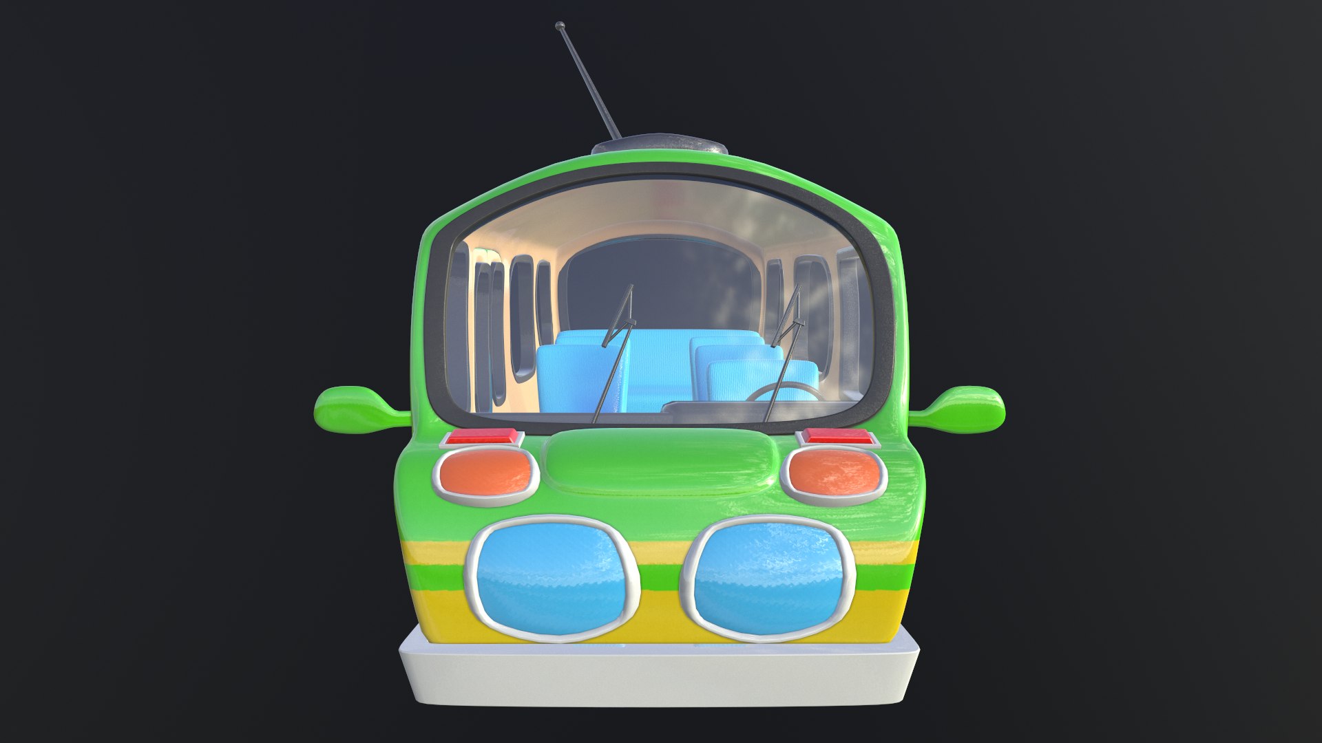 3D Bus 02 Cartoons - TurboSquid 1385850
