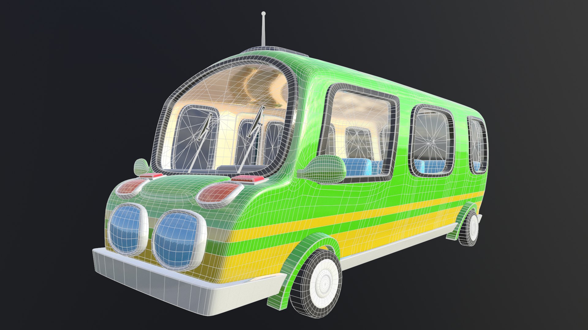 3D Bus 02 Cartoons - TurboSquid 1385850