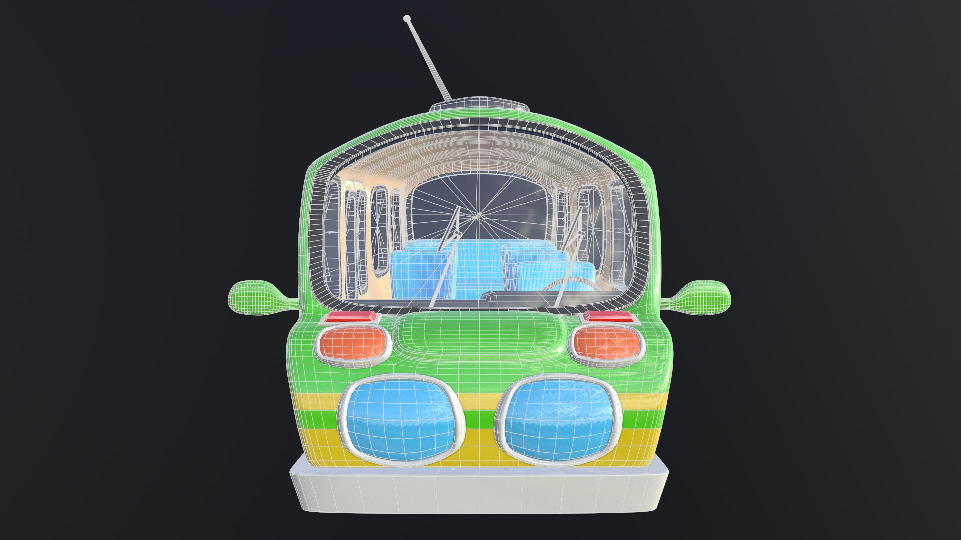 3D Bus 02 Cartoons - TurboSquid 1385850