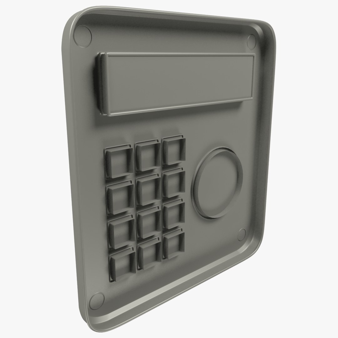 Keypad Buttons 3D Model - TurboSquid 1353052