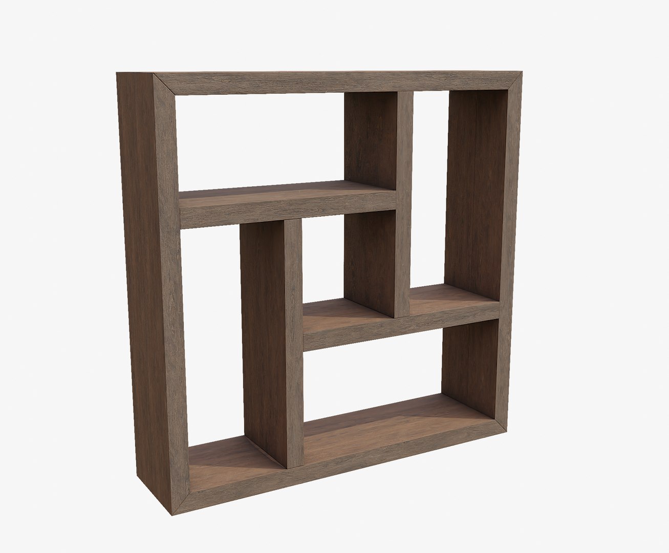 3D wooden shelve model - TurboSquid 1512083