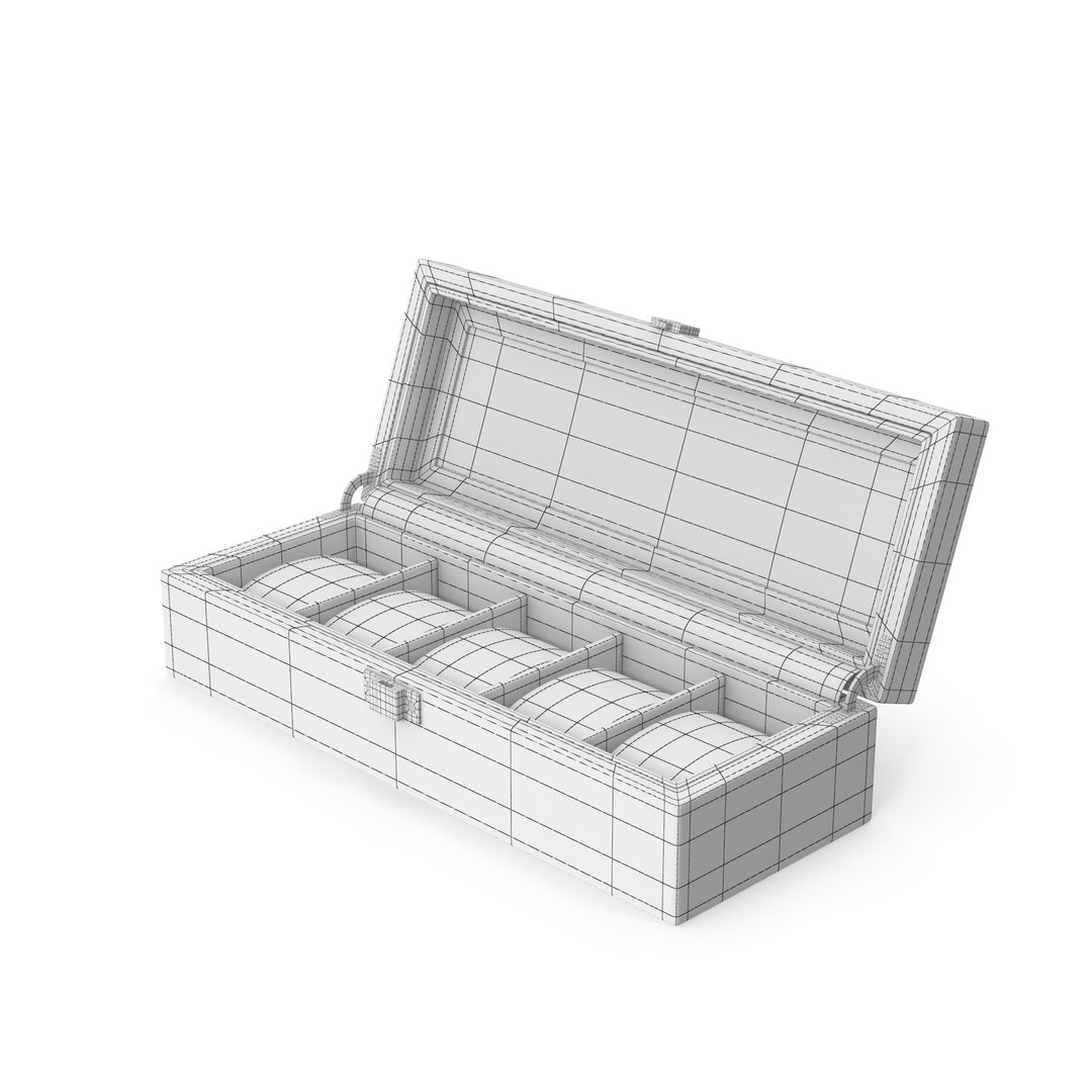 3D Wooden Watch Box Model - TurboSquid 2173528