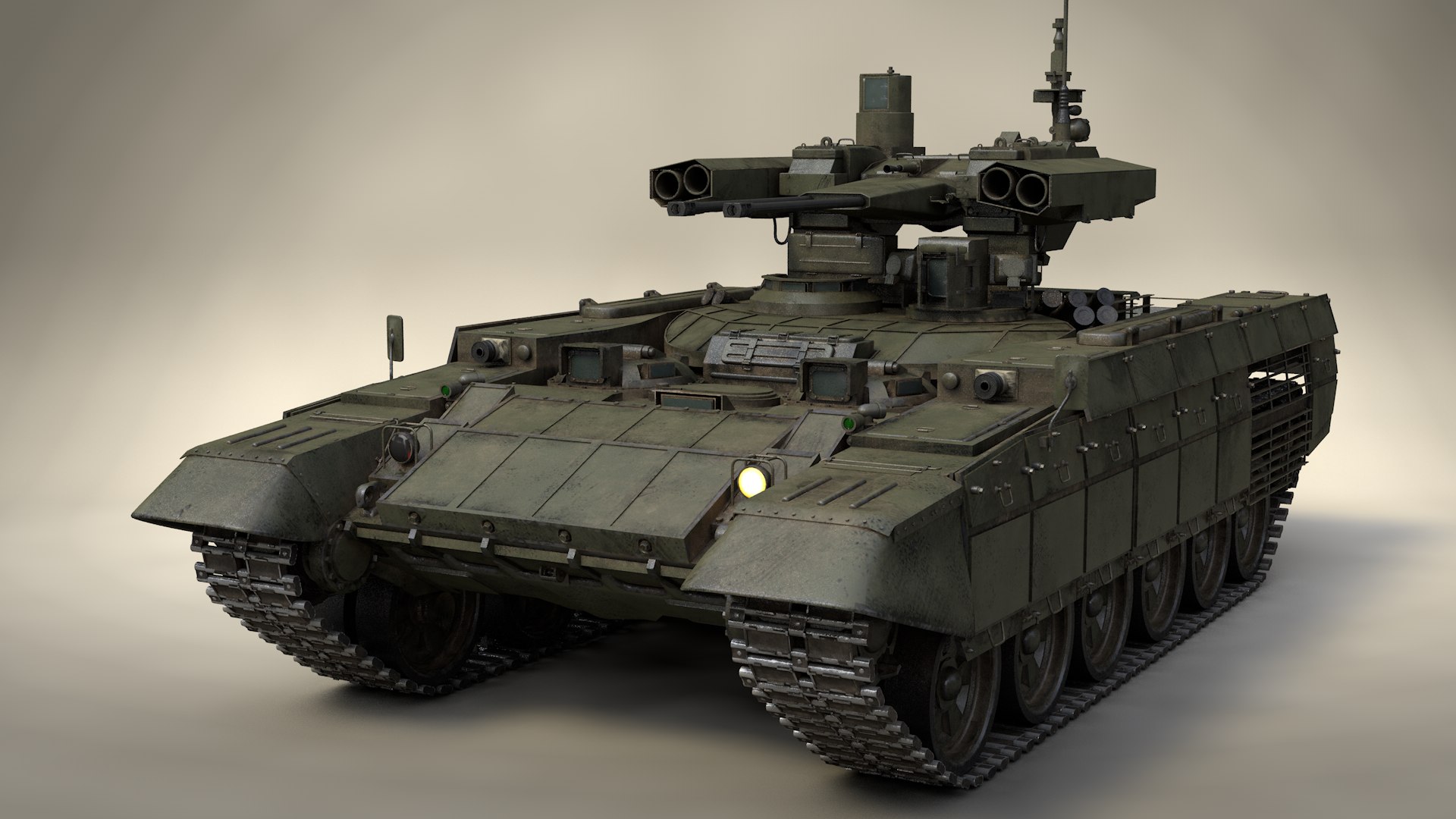 Russian Terminator 3 Tank Model - TurboSquid 1462847