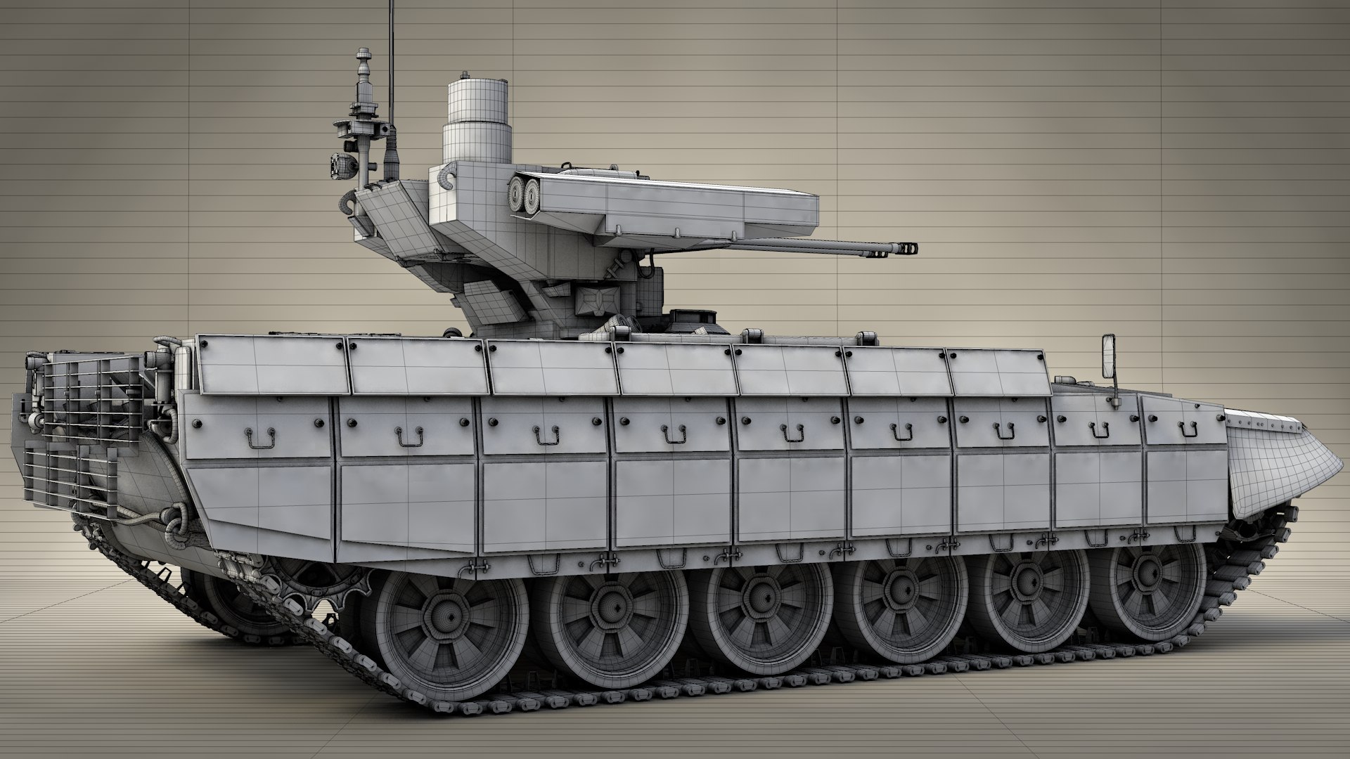 Russian Terminator 3 Tank Model - TurboSquid 1462847