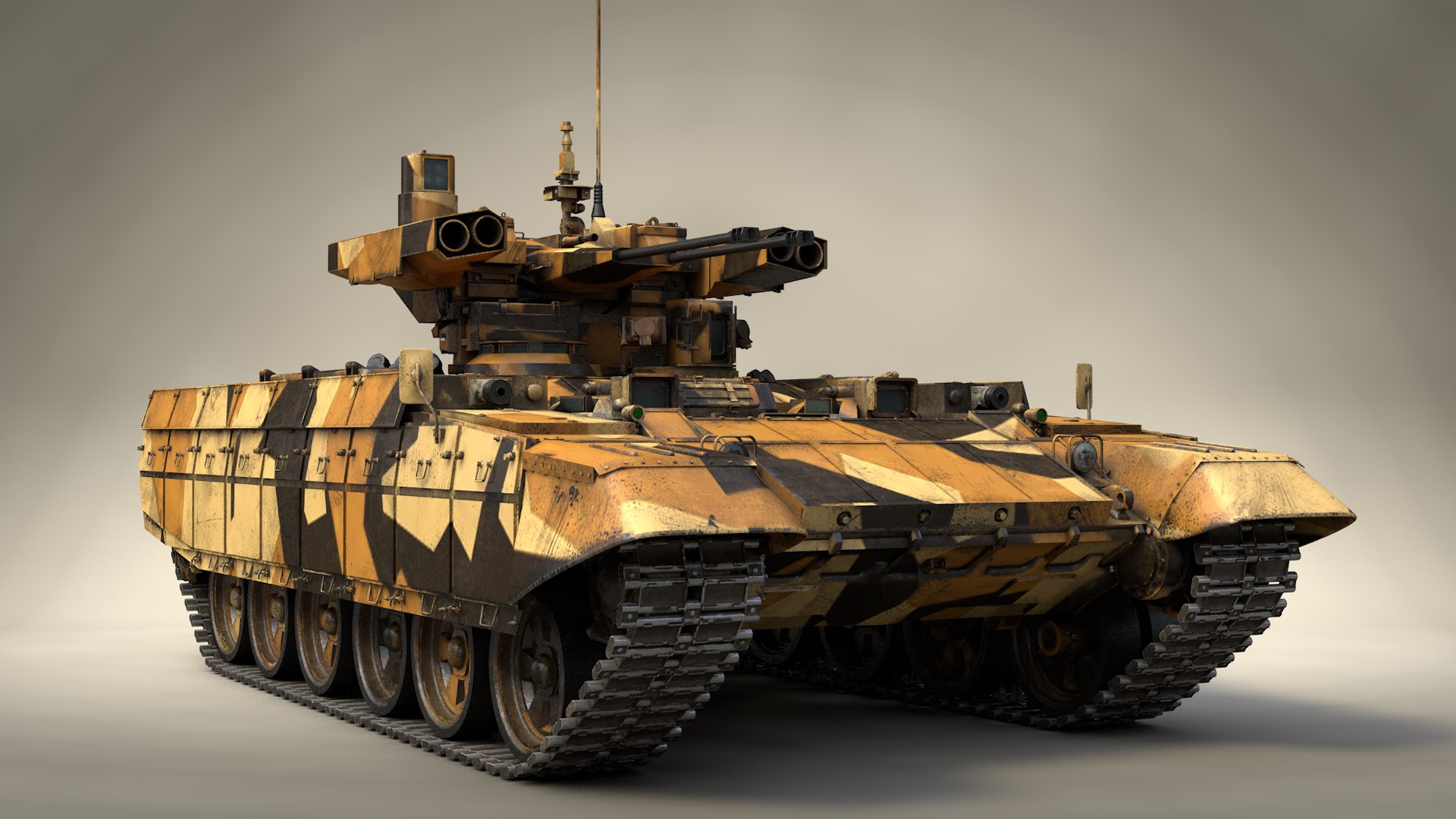 Russian Terminator 3 Tank Model - TurboSquid 1462847