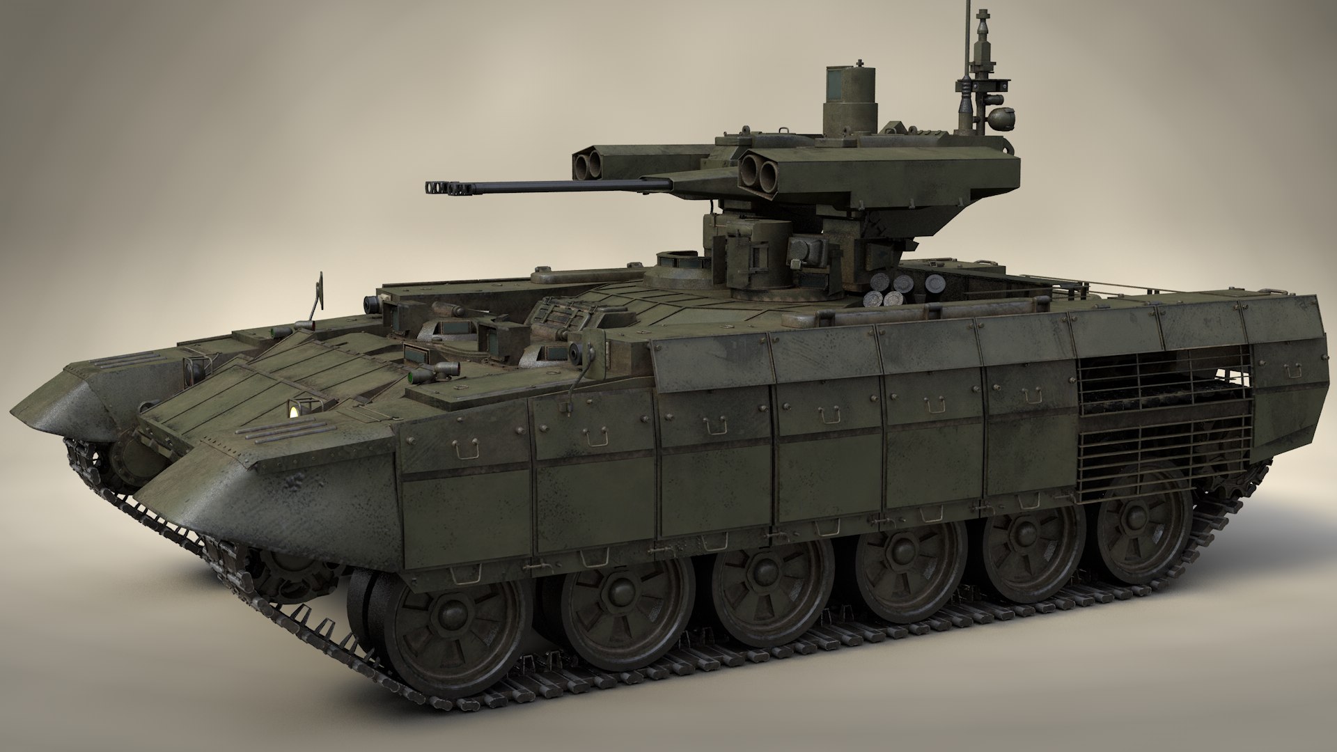 Russian Terminator 3 Tank Model - TurboSquid 1462847