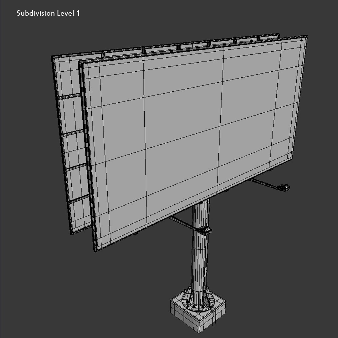 3d Model Billboard 48 Sheet Board