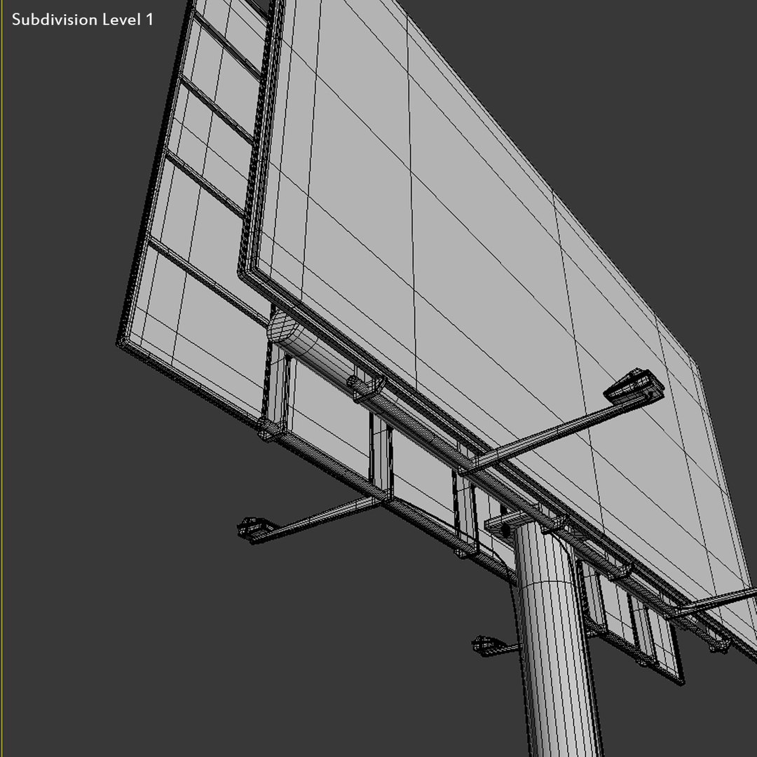 3d Model Billboard 48 Sheet Board