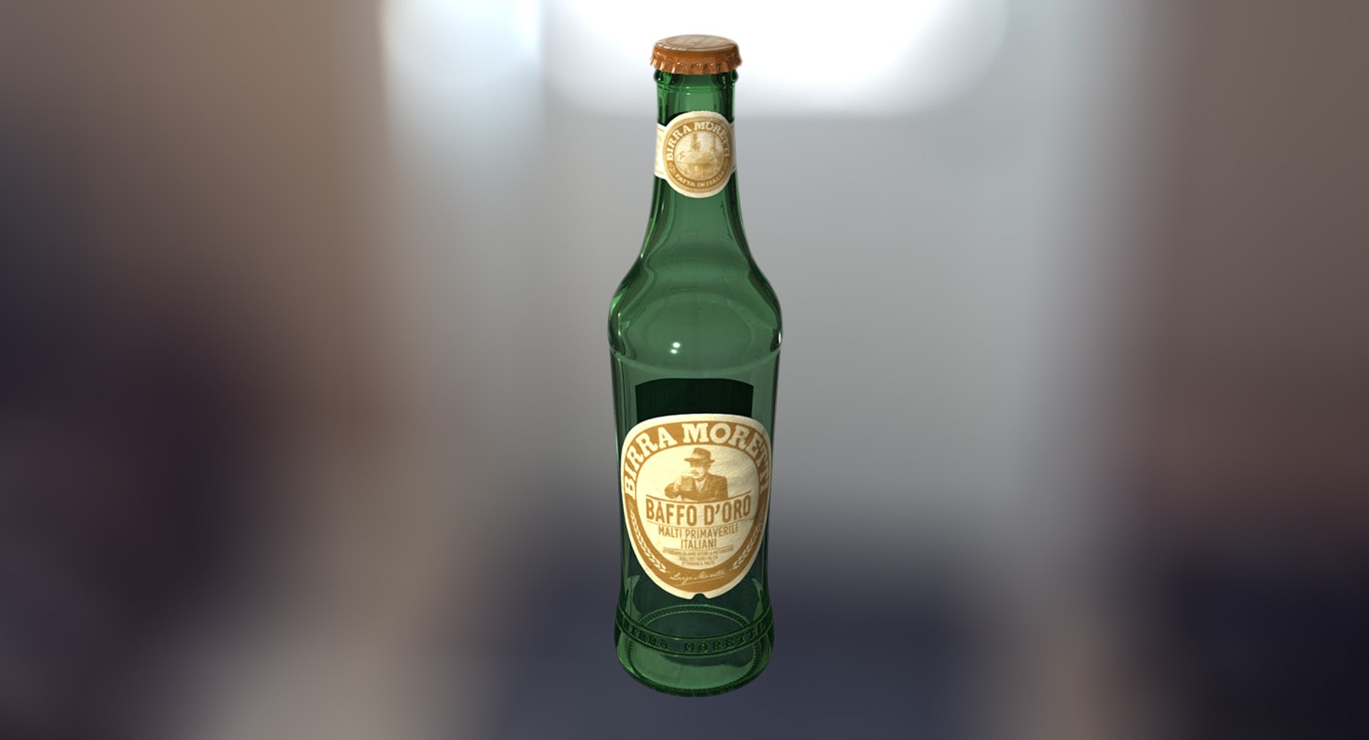Moretti Bottle 3d Obj