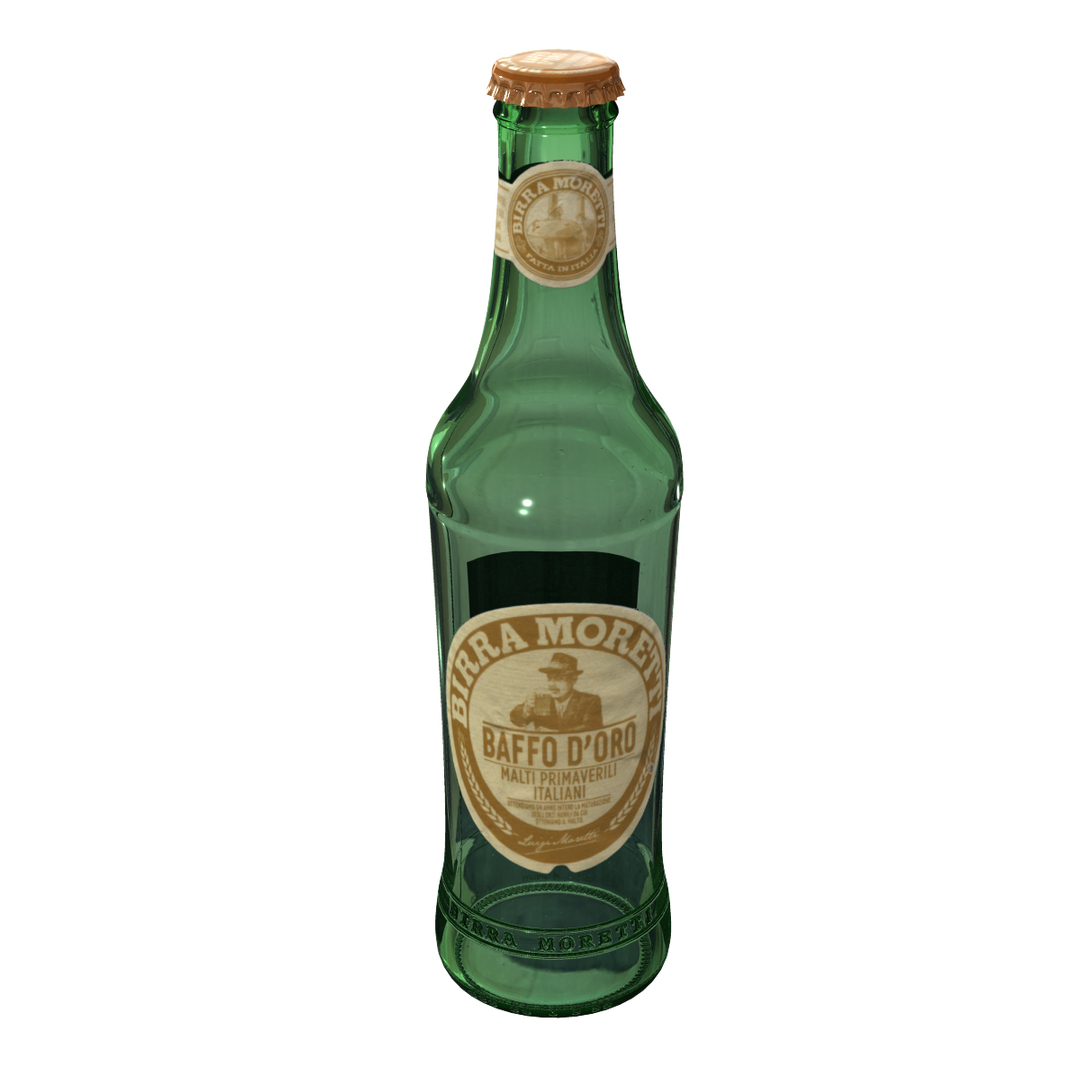Moretti Bottle 3d Obj