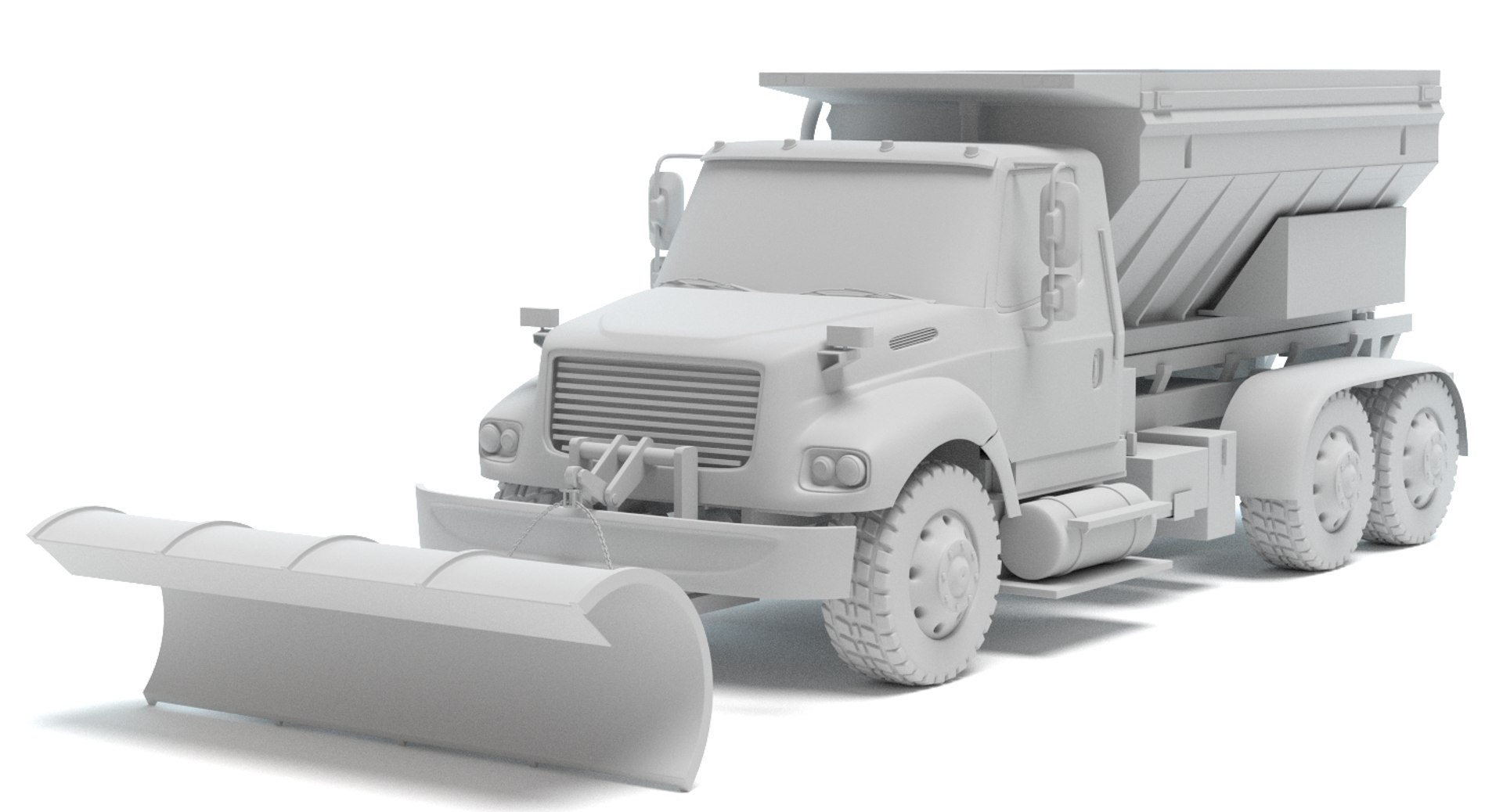 3d Model Of Snow Plow