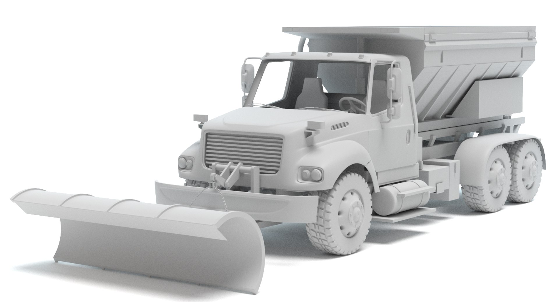 3d Model Of Snow Plow
