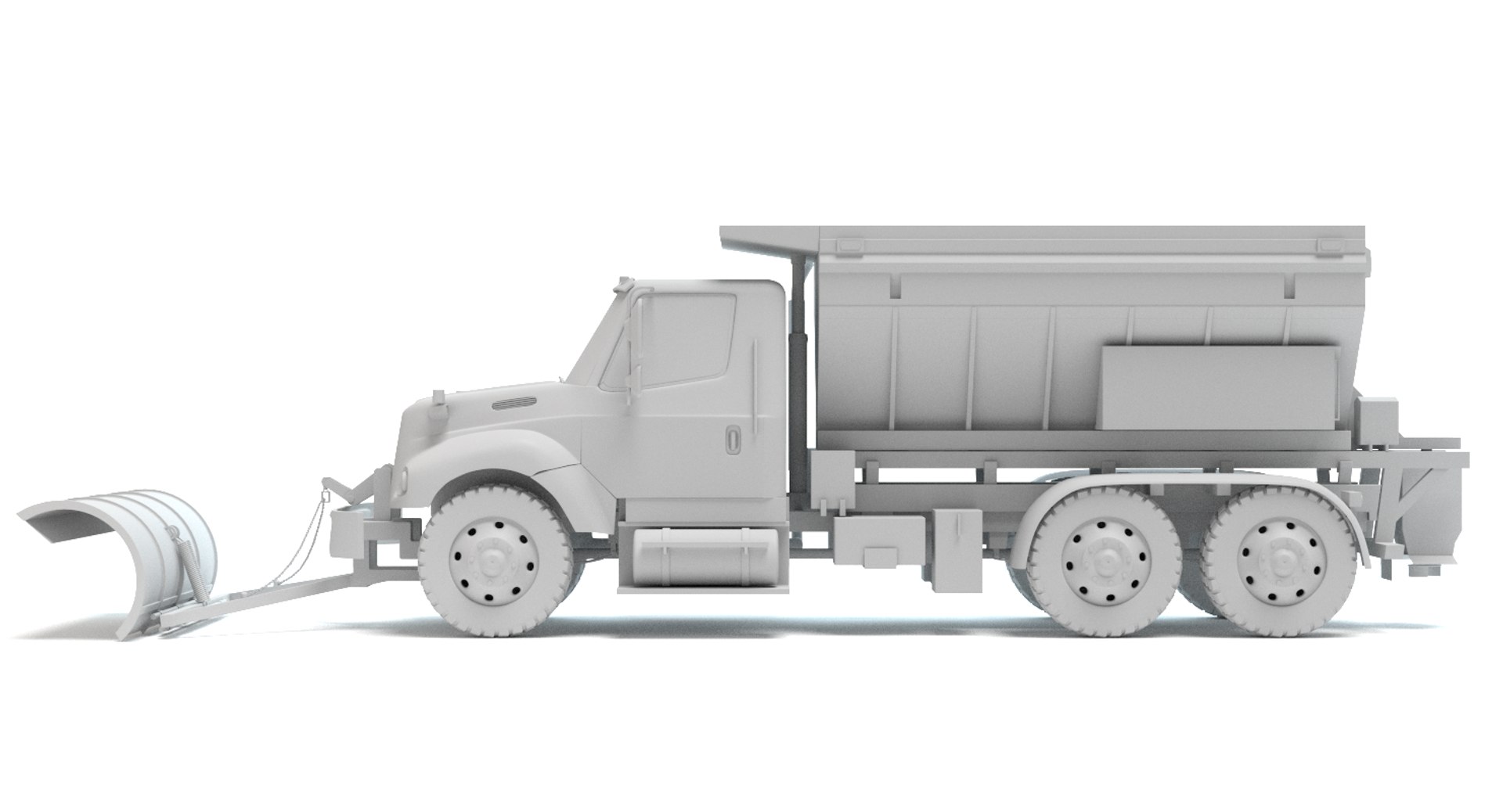 3d Model Of Snow Plow