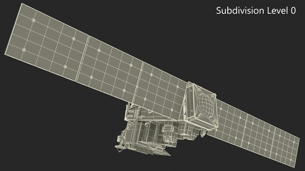 modelo 3d Satélite moderno con paneles solares - TurboSquid 2318278