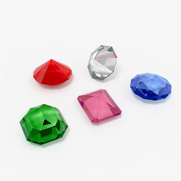 3d gem diamond jewel