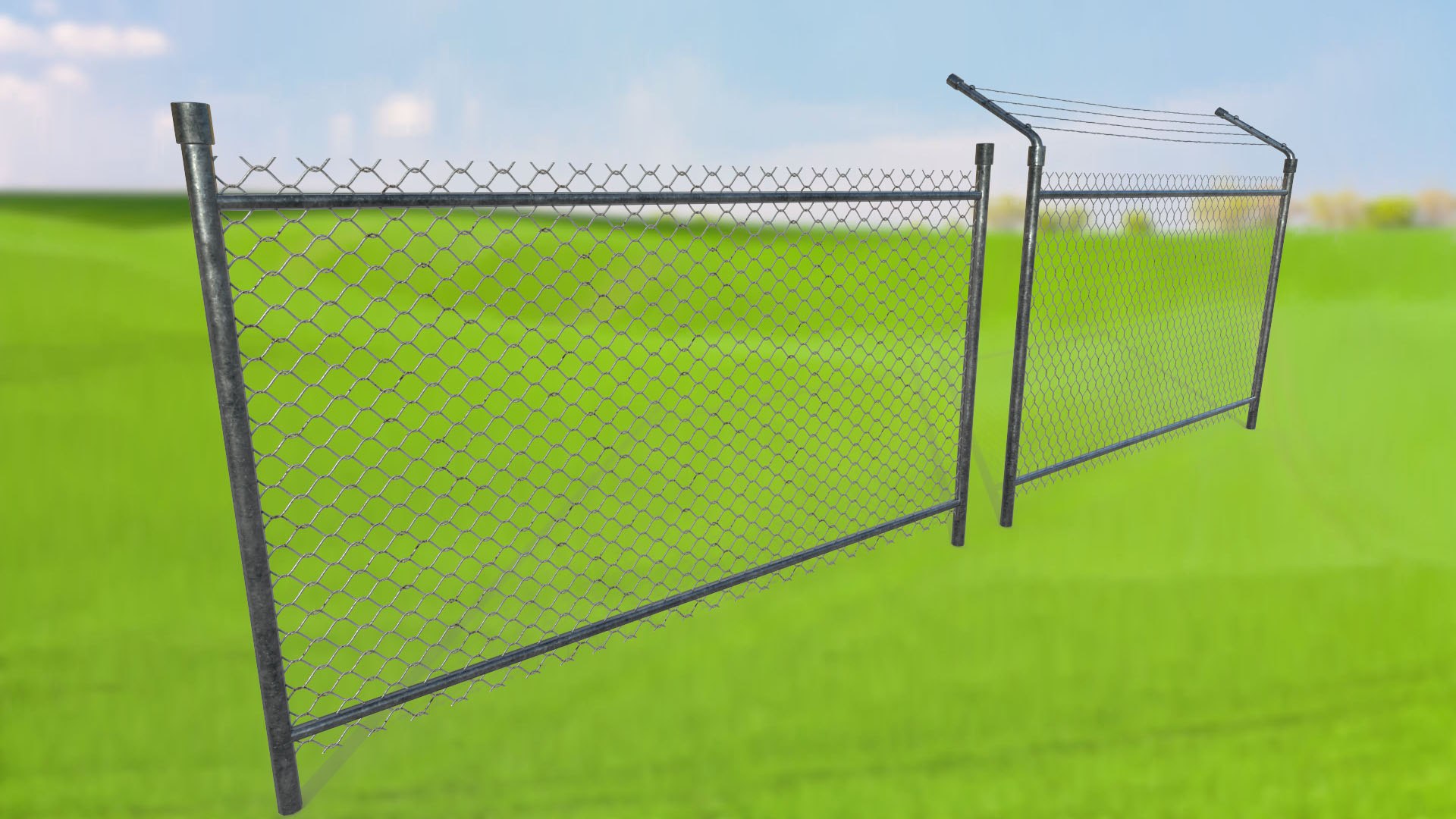 3D Netting Mesh Fence Kit Low Poly Low-poly 3D Model - TurboSquid 1881481