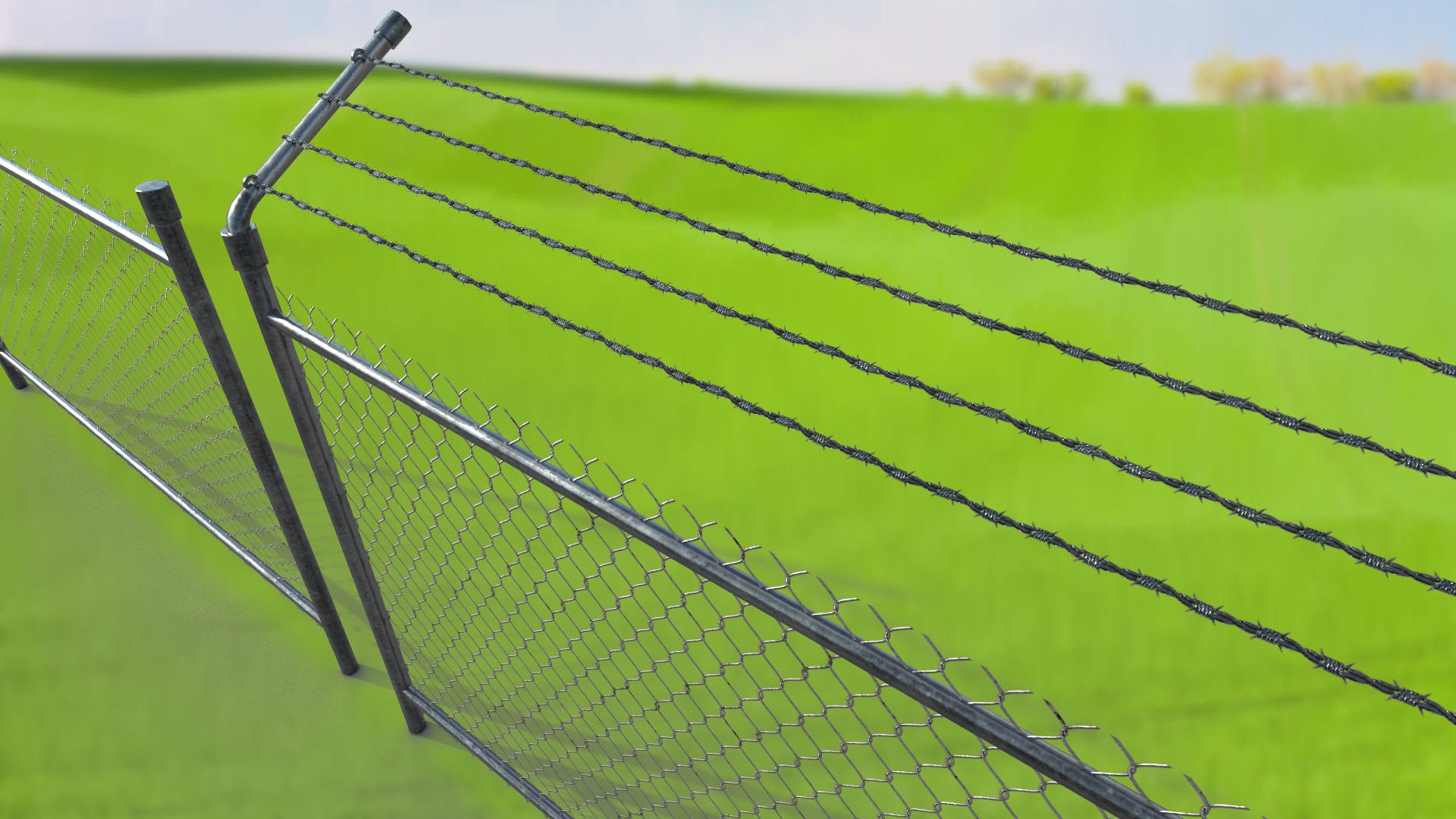 3D Netting Mesh Fence Kit Low Poly Low-poly 3D Model - TurboSquid 1881481