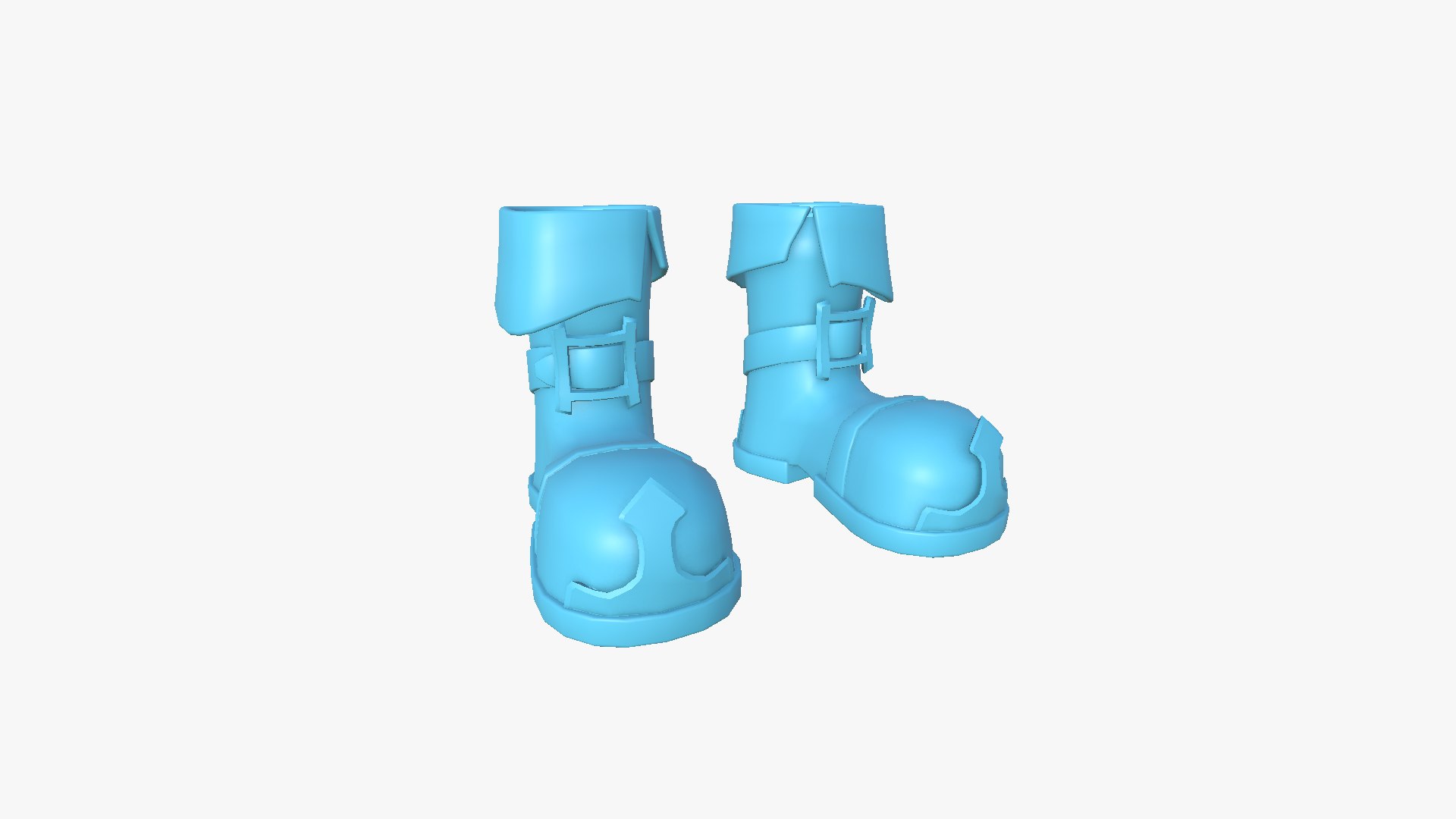 3D Medieval Boots A09 Brown - Fantasy Character Design - TurboSquid 2019455