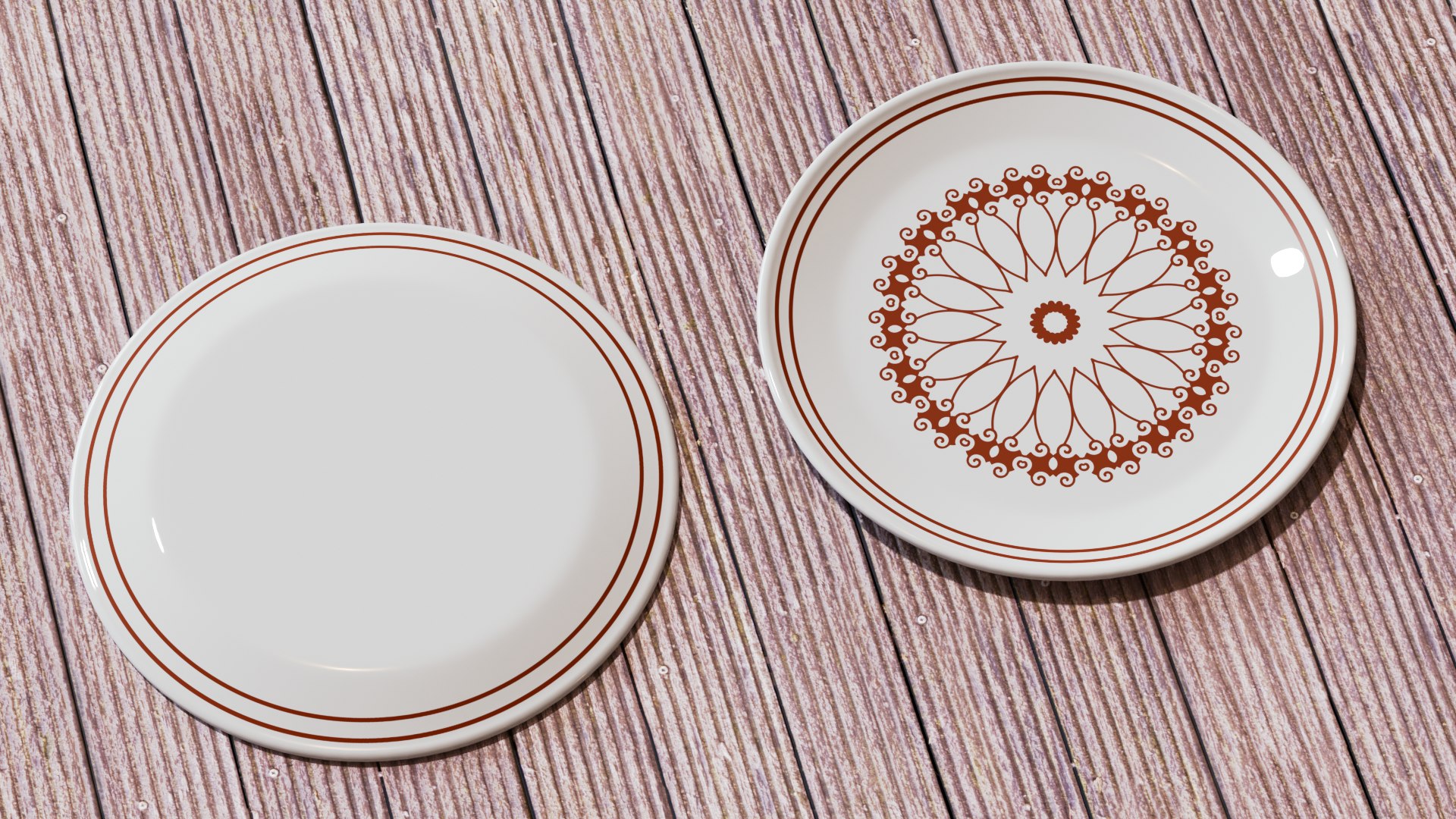 3D Decorative Ceramic Plate - TurboSquid 1557352