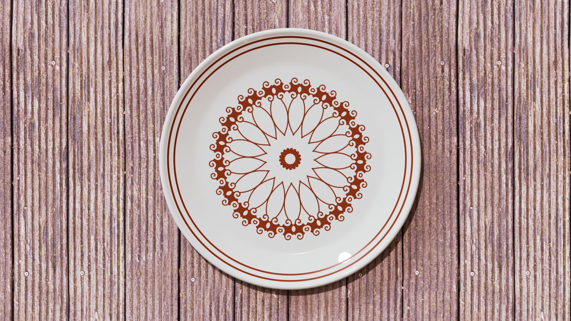 3D Decorative Ceramic Plate - TurboSquid 1557352