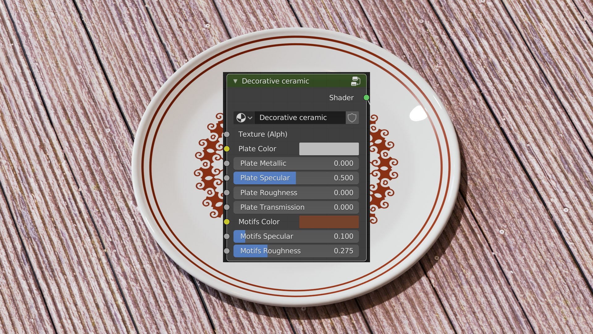 3D Decorative Ceramic Plate - TurboSquid 1557352