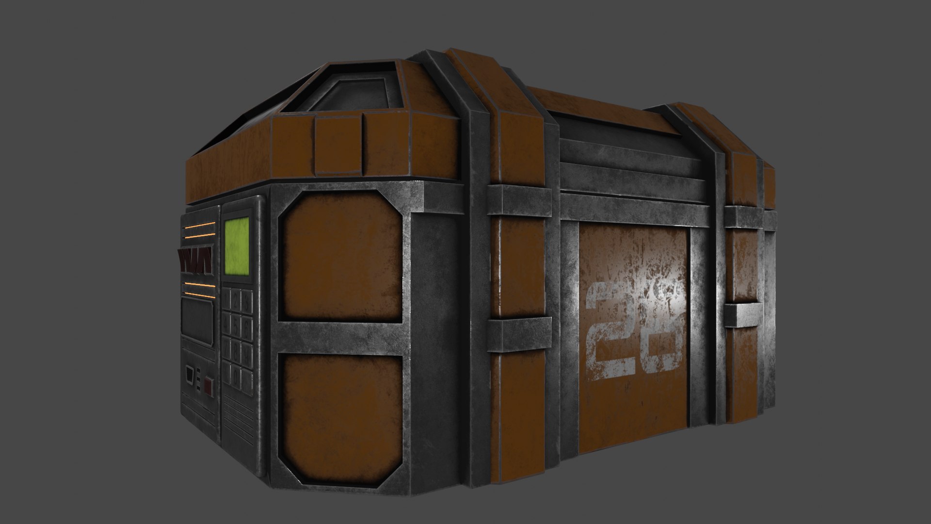 Futuristic Box 3D Model - TurboSquid 2137899