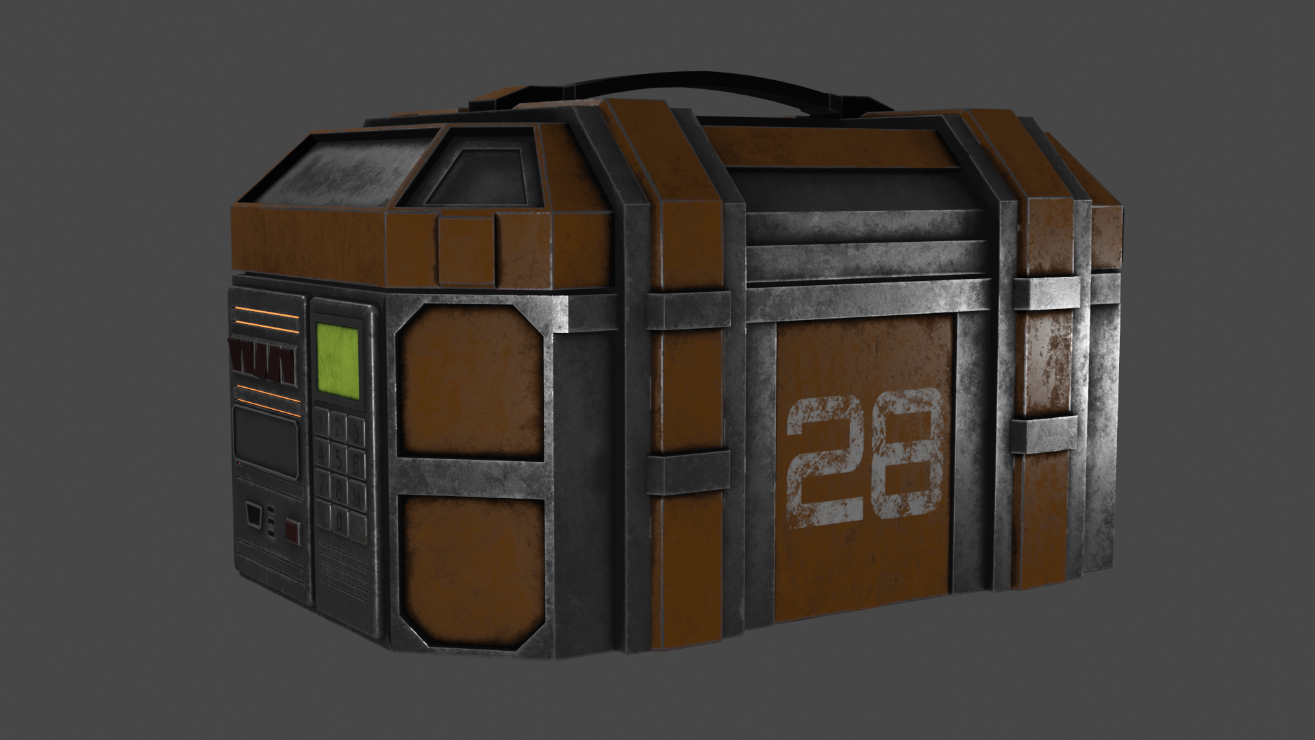 Futuristic Box 3D Model - TurboSquid 2137899