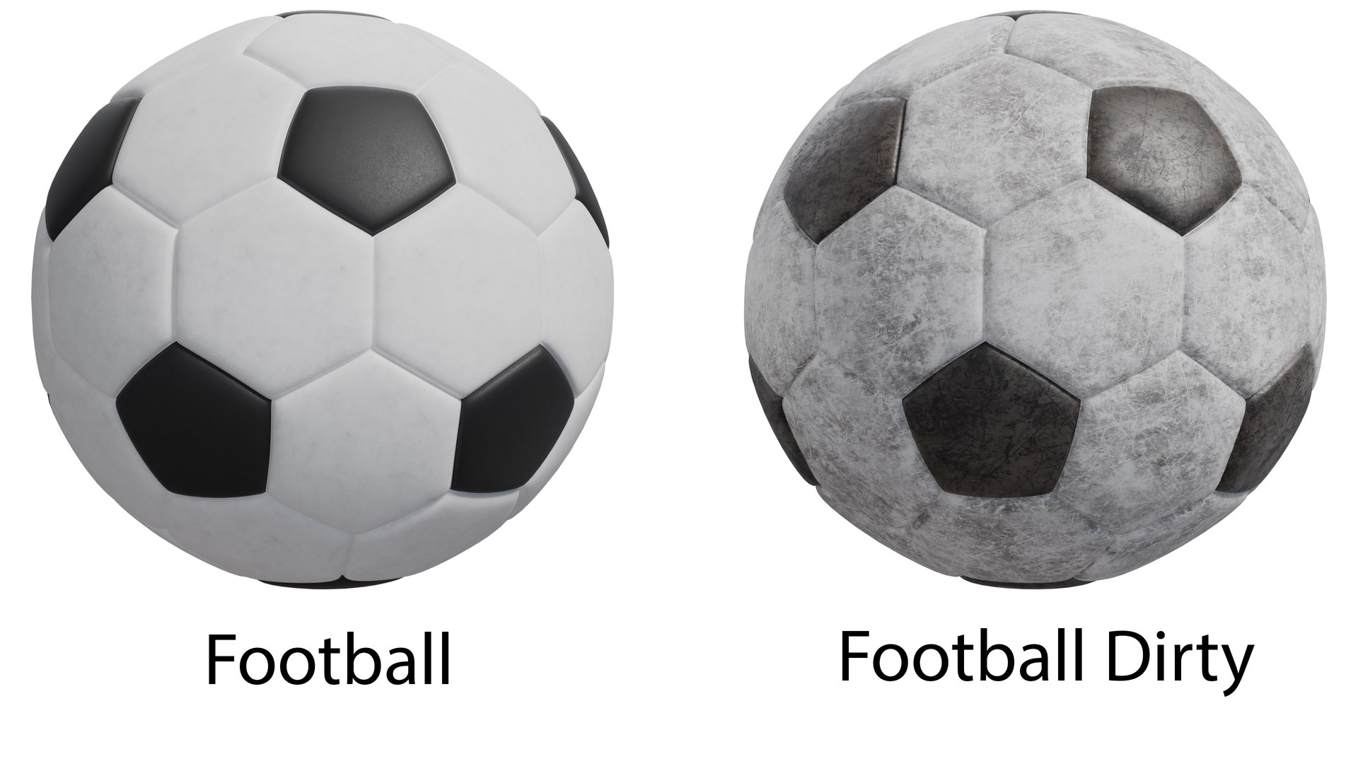 3D Model Football - 2 Different Textures - TurboSquid 2365253