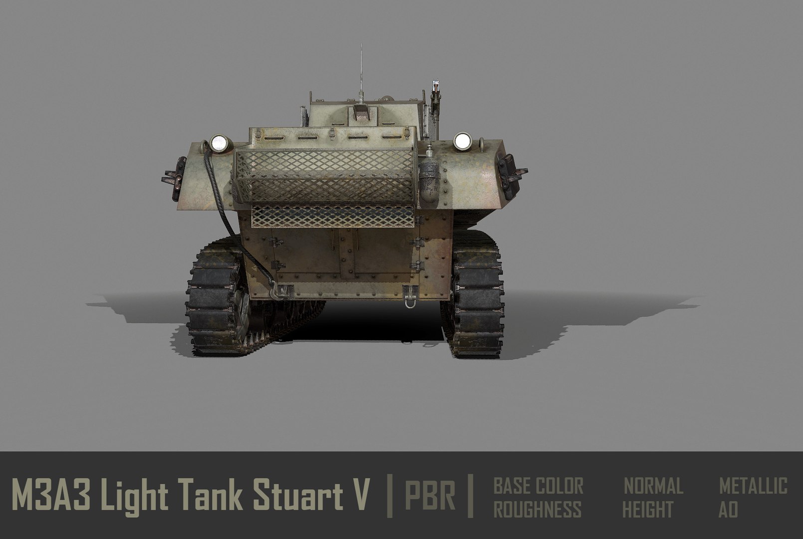 3D Tank Stuart V - TurboSquid 1686363