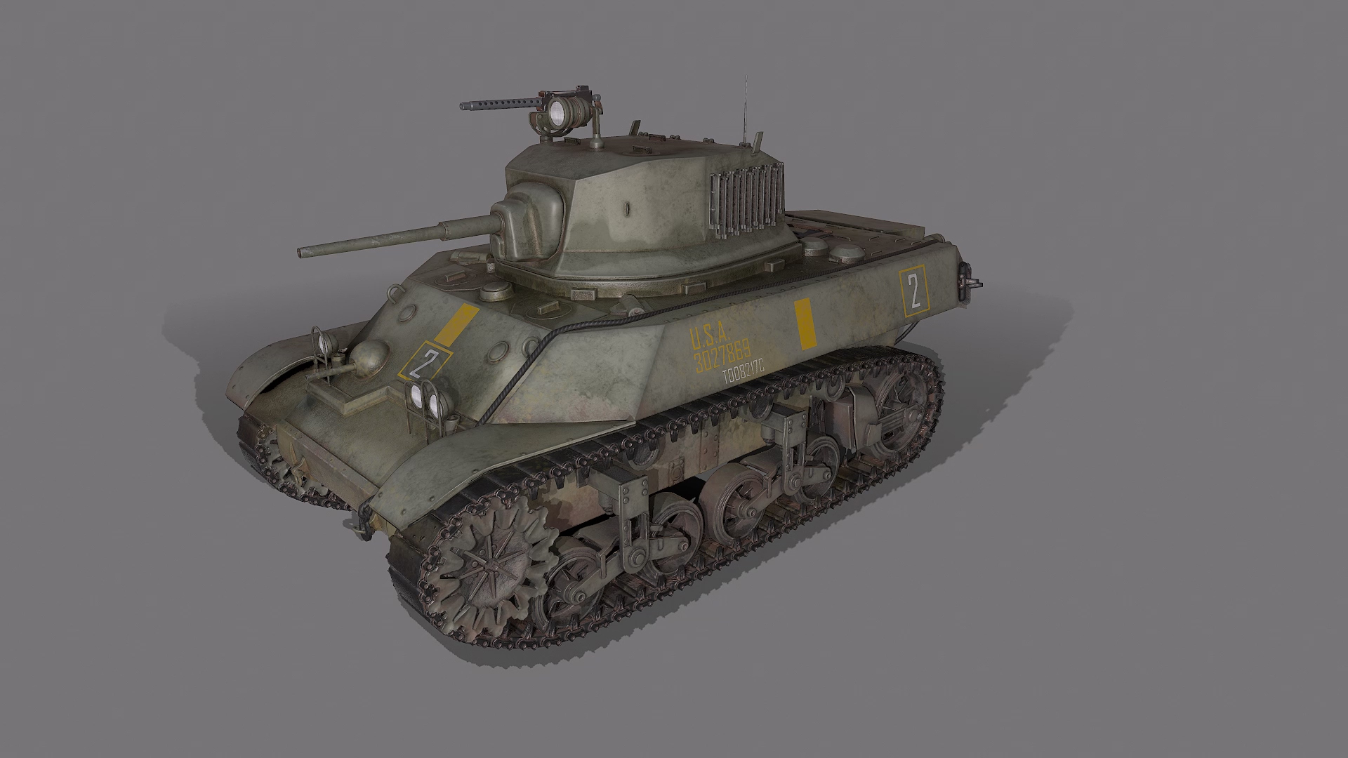 3D Tank Stuart V - TurboSquid 1686363