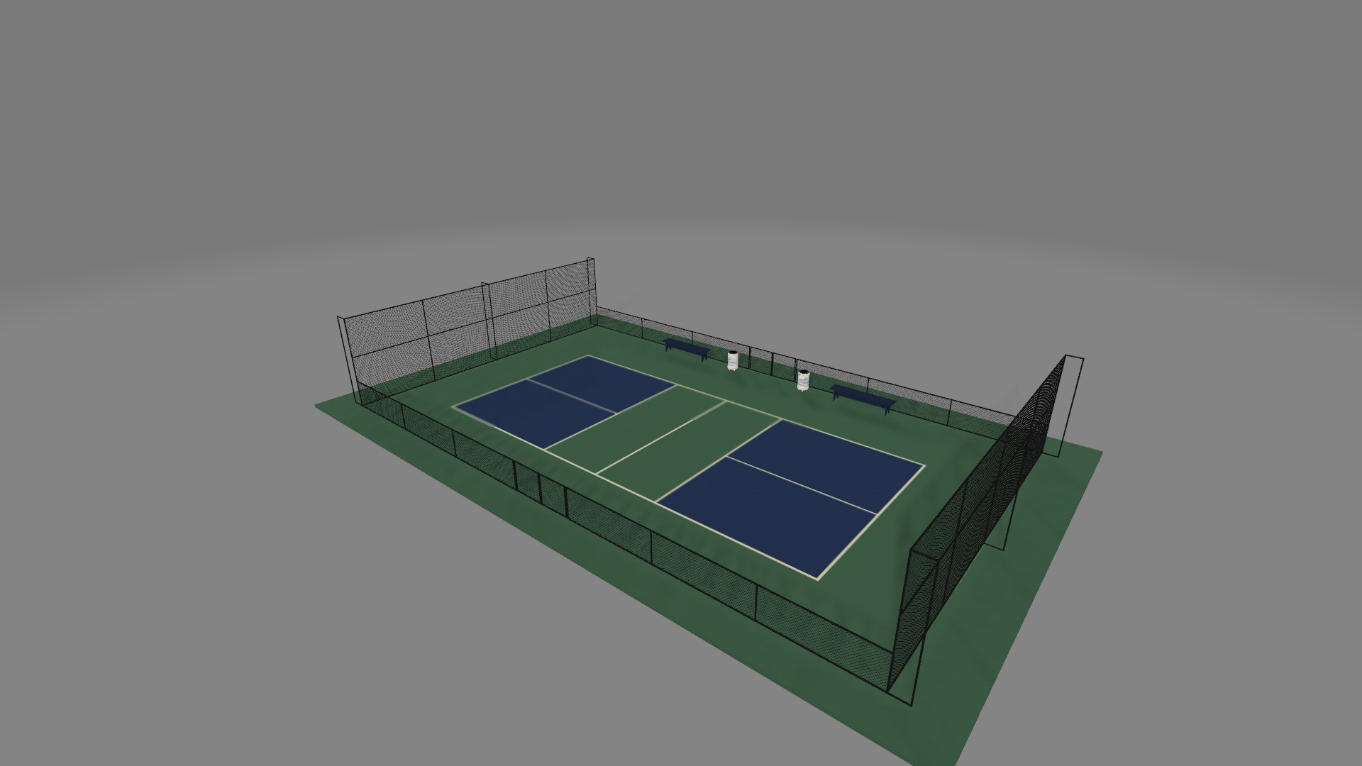 3D Pickleball Court - TurboSquid 2173163