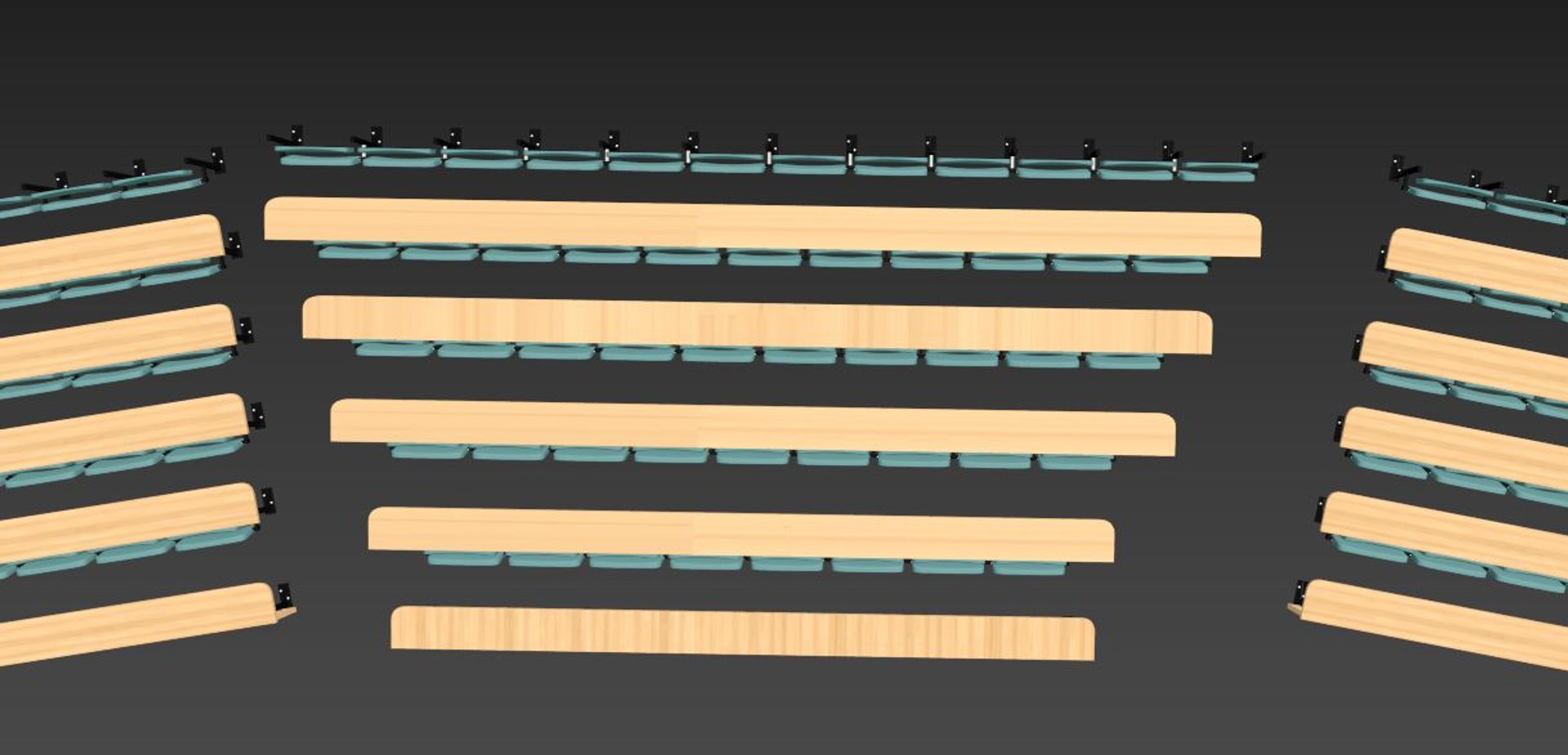 Lecture Theatre Chairs Desks 3D - TurboSquid 1370865