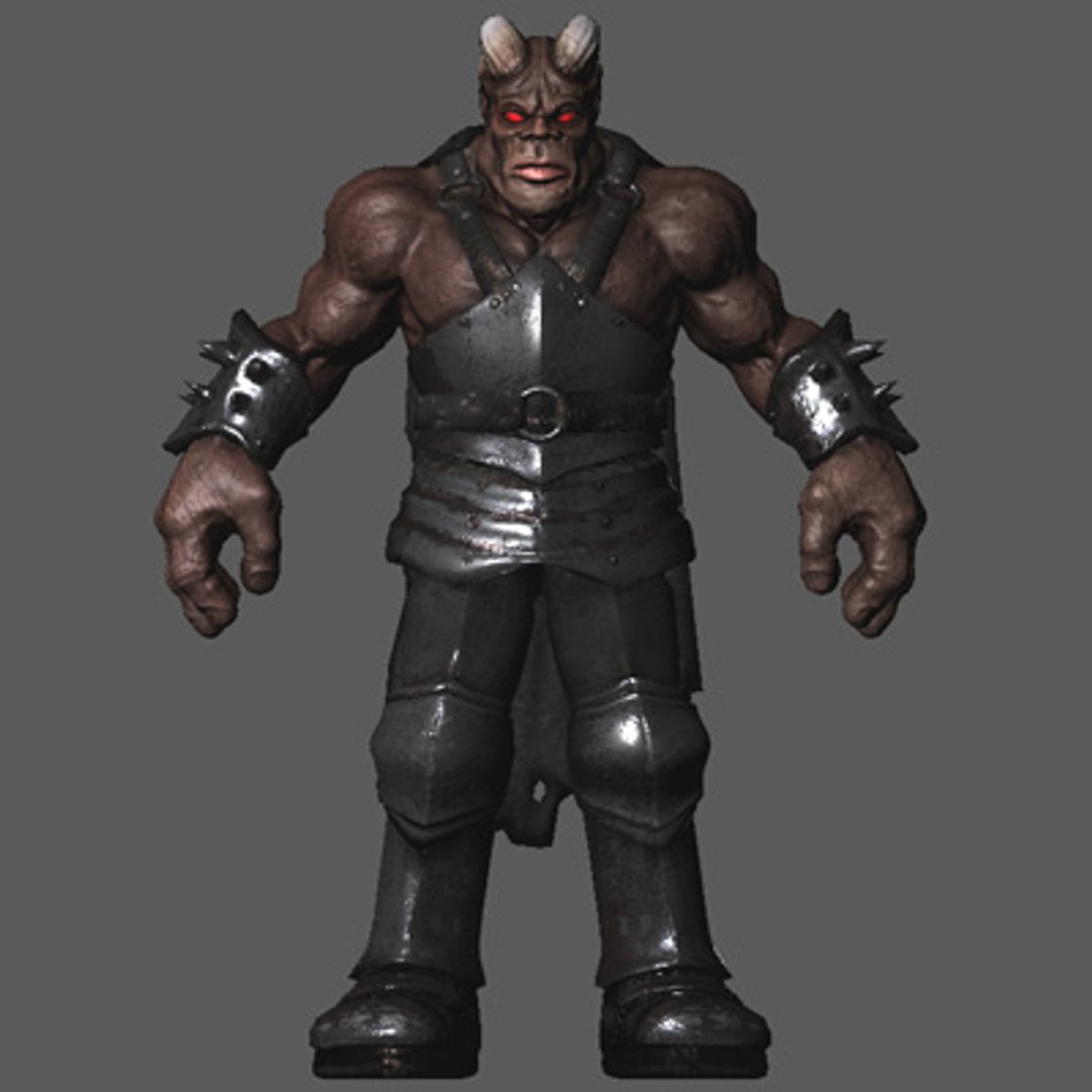 Demon Knight Armor 3d Model