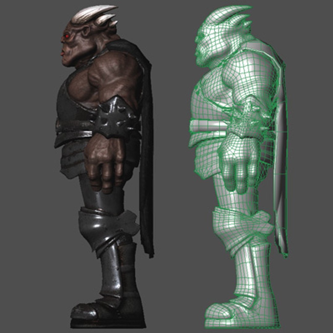 Demon Knight Armor 3d Model