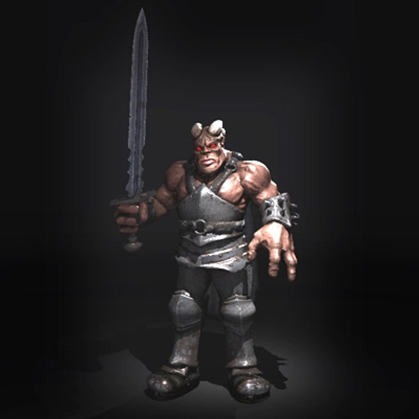 demon knight armor 3d model
