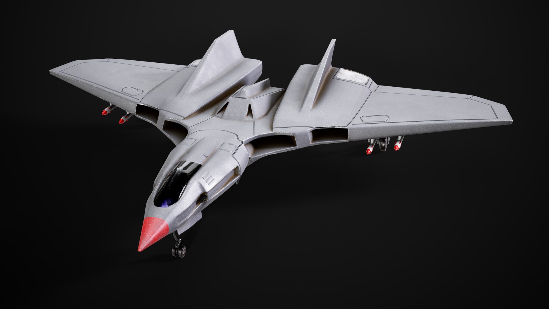 Space Falcon Futuristic Sci Fi Fighter 3D Model - TurboSquid 1858134