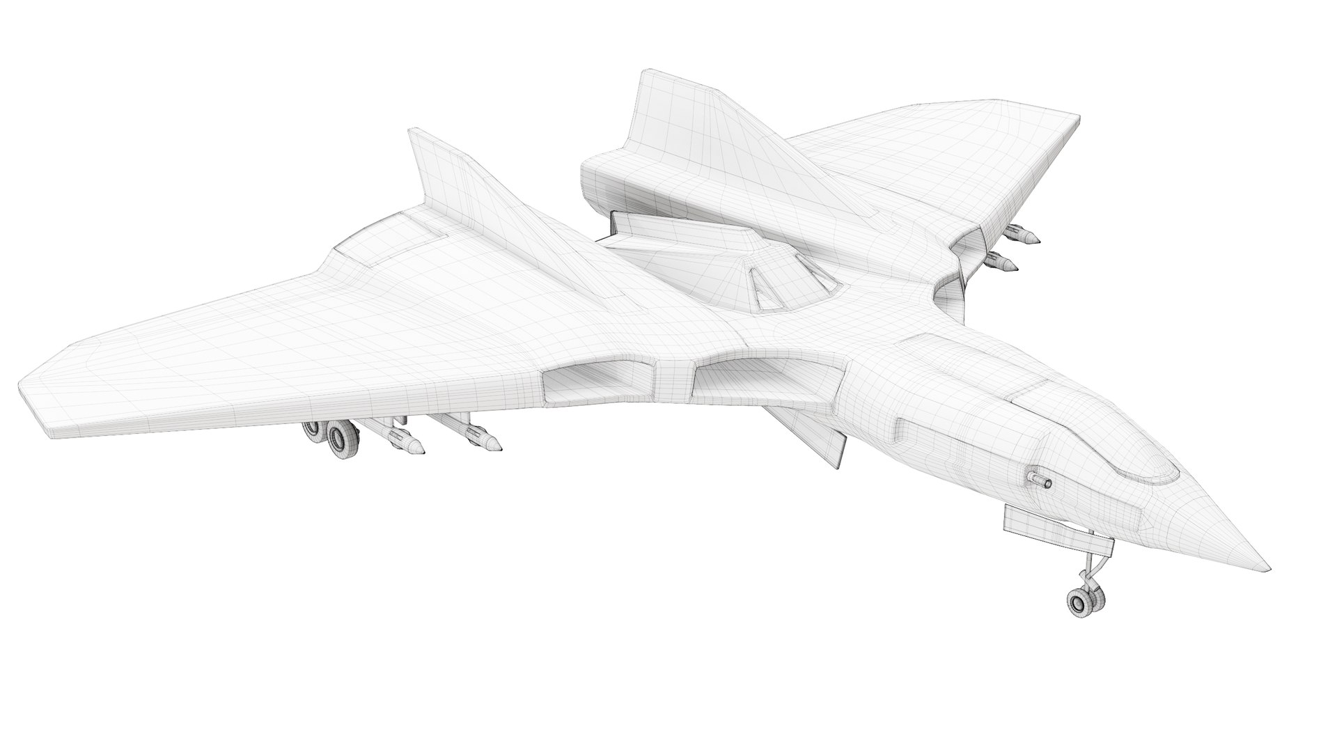 Space Falcon Futuristic Sci Fi Fighter 3D Model - TurboSquid 1858134